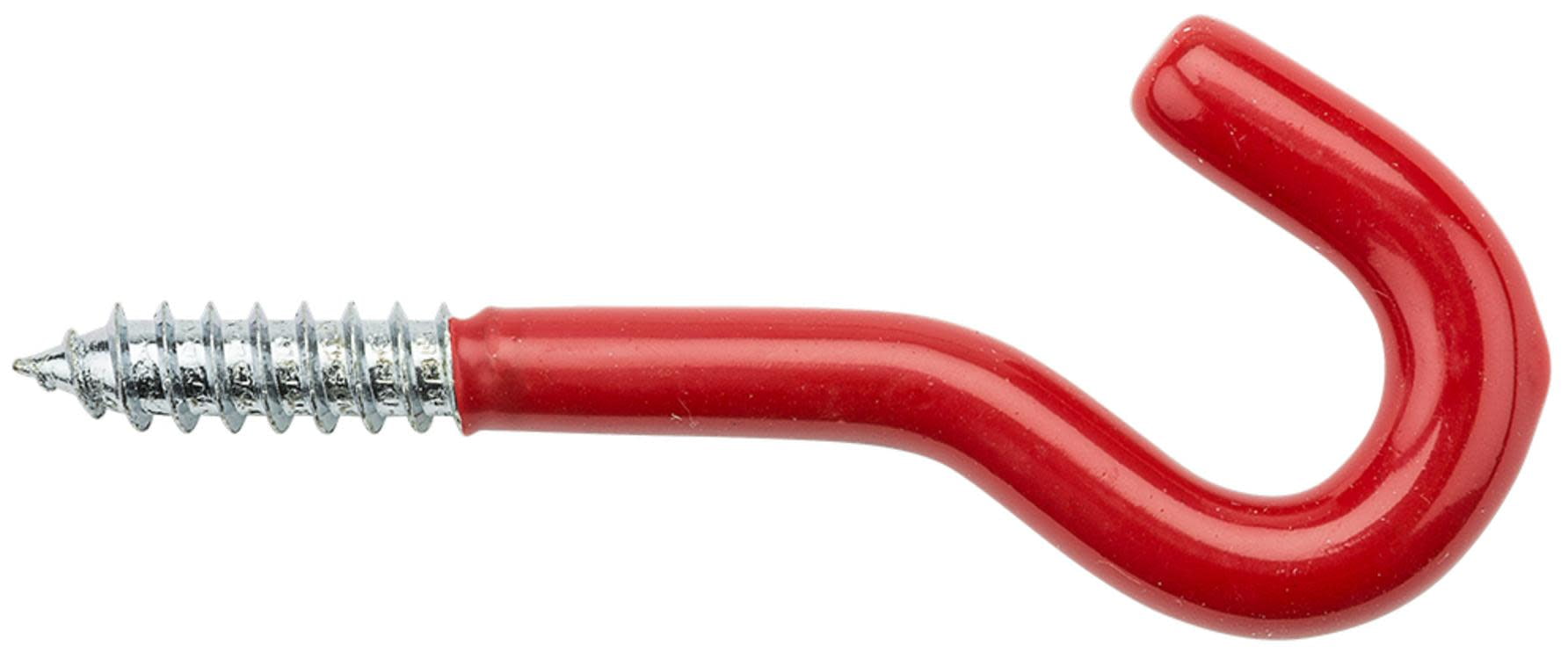 National Hardware 5/16 In. x 4-1/2 In. Red Vinyl Coated Screw Hook N188 ...