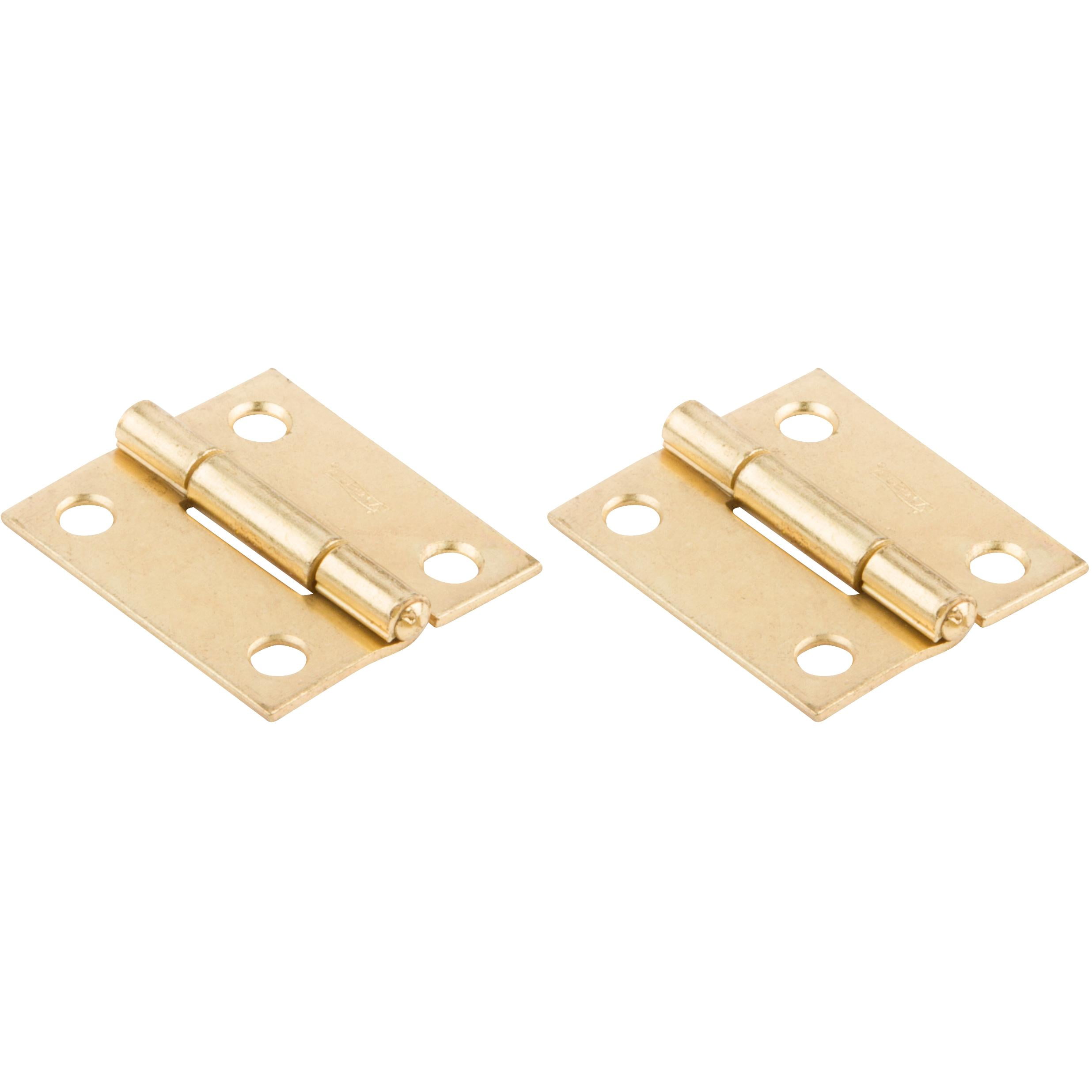 National Hardware - V518 1-1/2" Hinge NRP 2/pk - Polished Brass ...