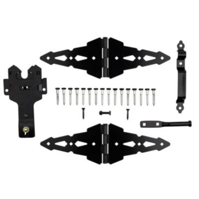 National Hardware - V8420 Deluxe Latch Decorative Strap Hinge Gate Kit ...