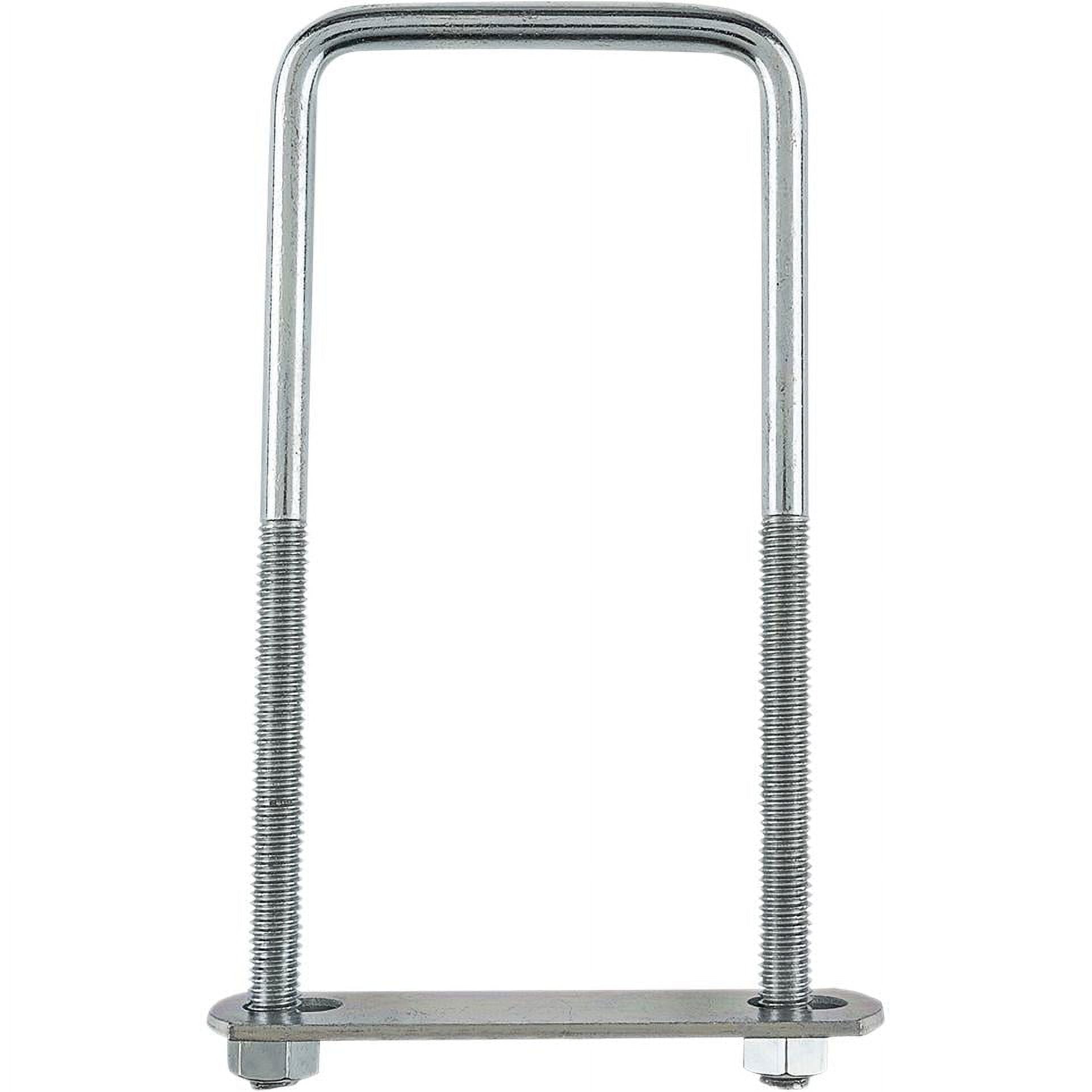 National Hardware Zinc-Plated 3/8" x 3" x 7" Square U-Bolt Nut & Bolt ...