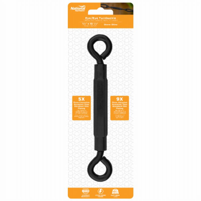 National Hardware's 3/8" x 10 1/2" Eye/Eye Turnbuckle is designed for ...