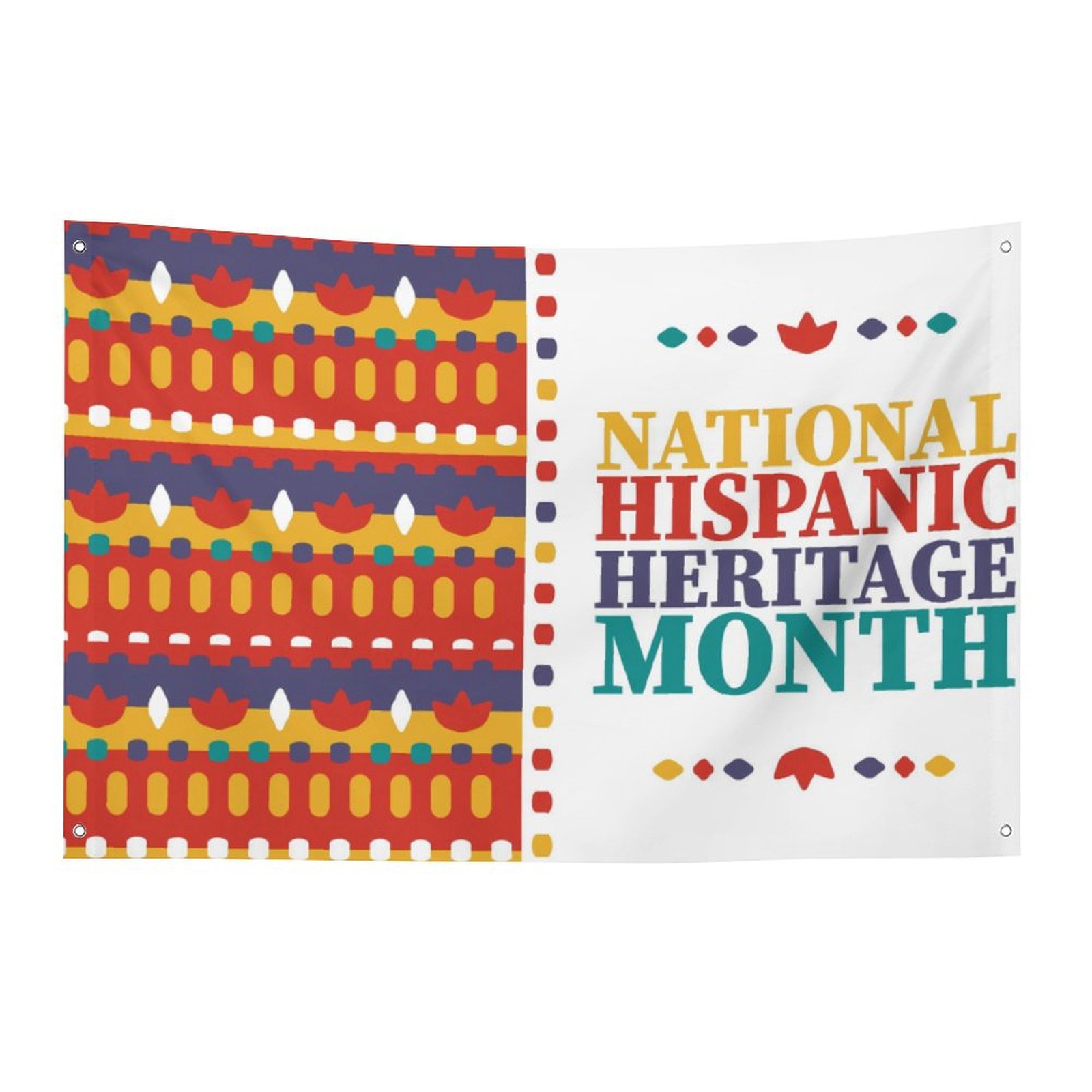 National Hispanic Heritage Month 2022 Tapestry Banner Backdrop Flag ...