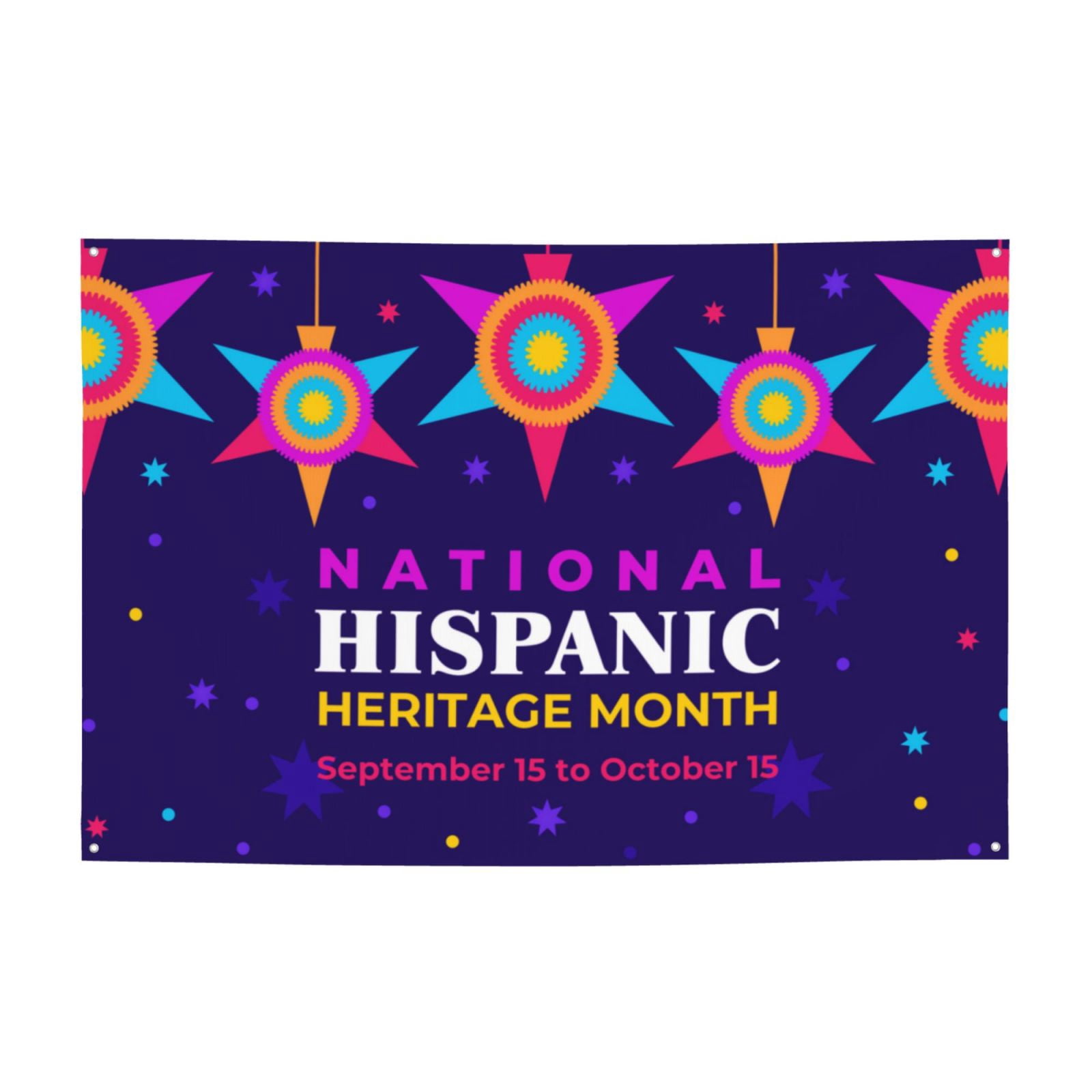 National Hispanic Heritage Month Banner Backdrop Large Banner ...
