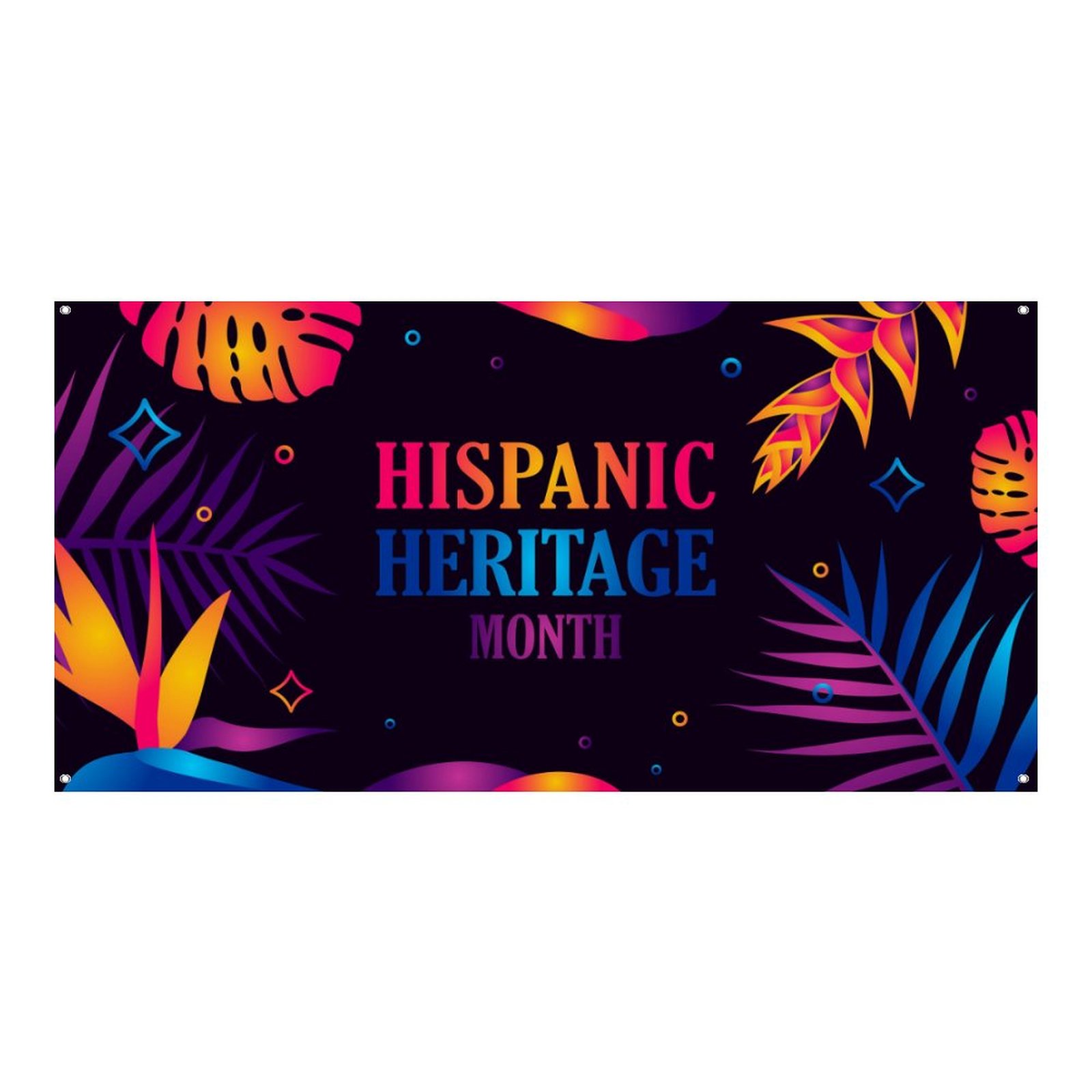 National Hispanic Heritage Month Banners Flag Hanging Backdrop Sign ...