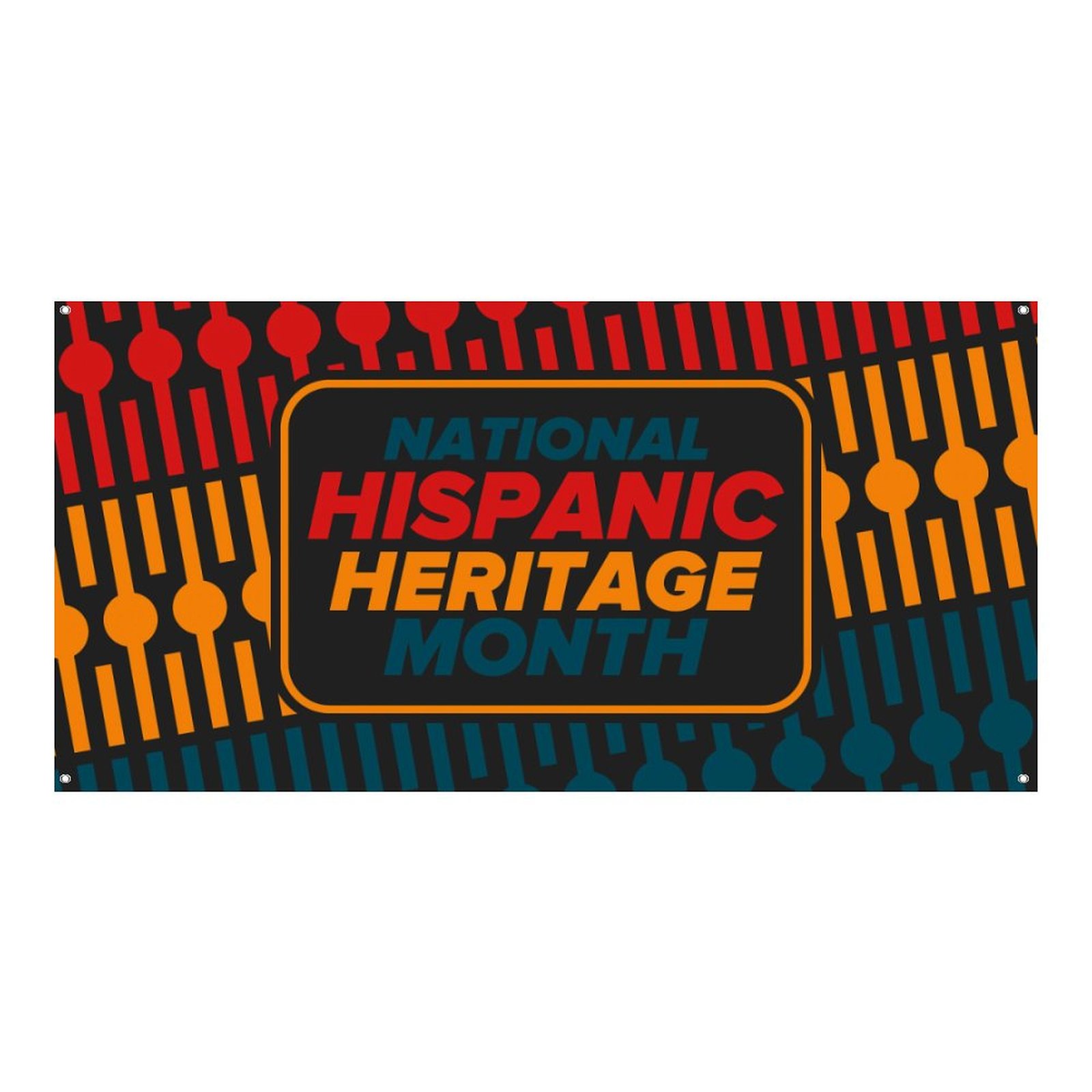 National Hispanic Heritage Month Banners Flag Hanging Backdrop Sign ...