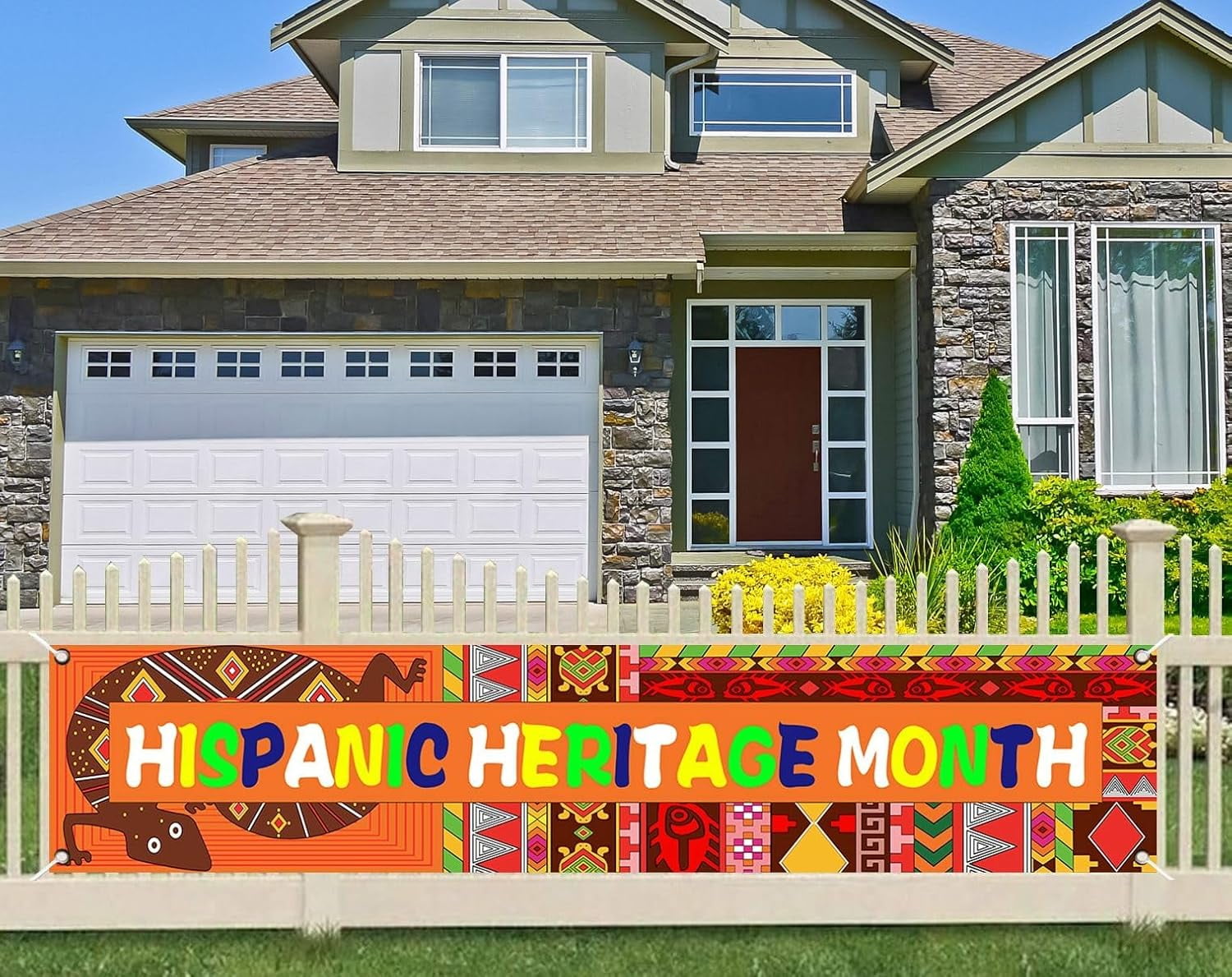 National Hispanic Heritage Month Celebrating Banner Flag, Traditional ...