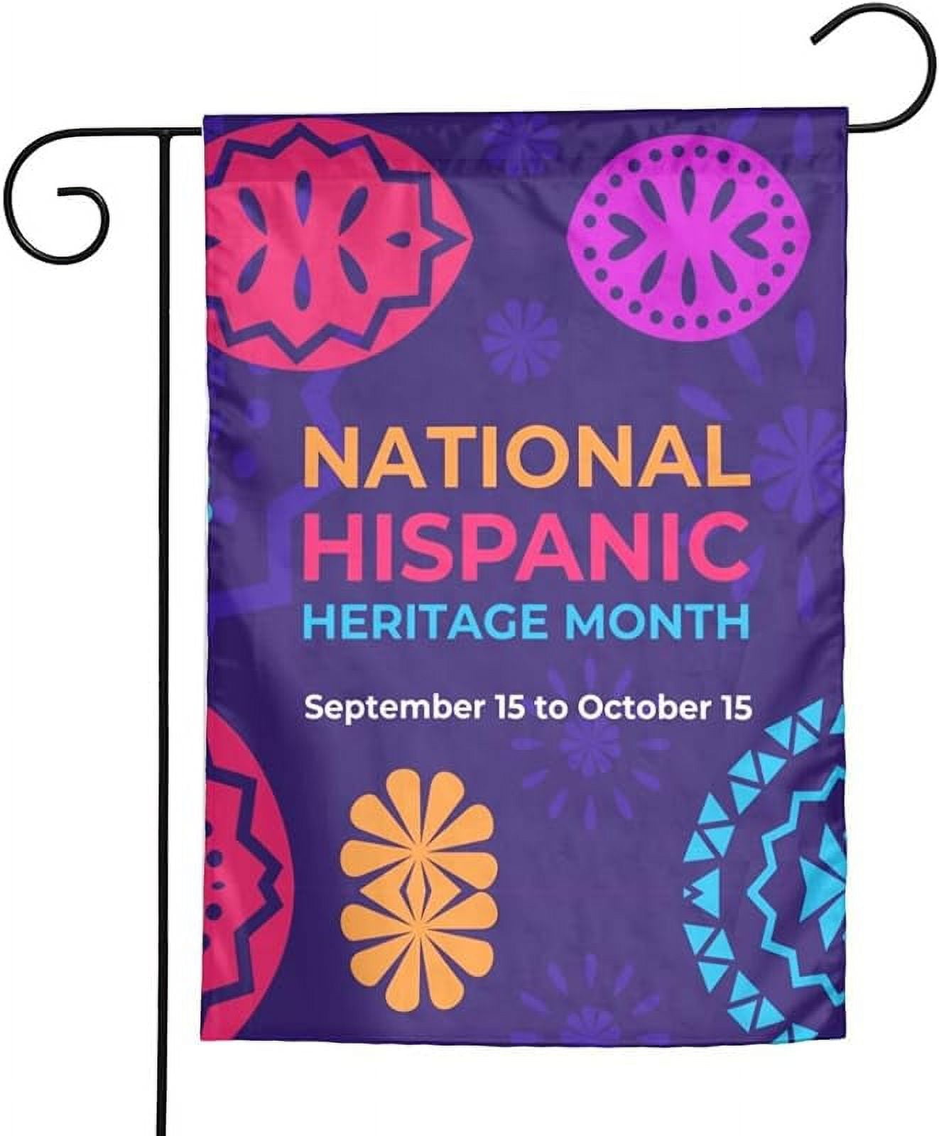 National Hispanic Heritage Month Flag Double Sided Garden Flags Welcome