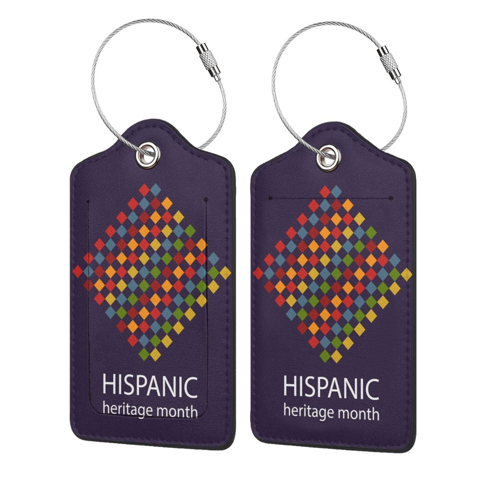 National Hispanic Heritage Month Luggage Tags for Suitcase PU Privacy ...