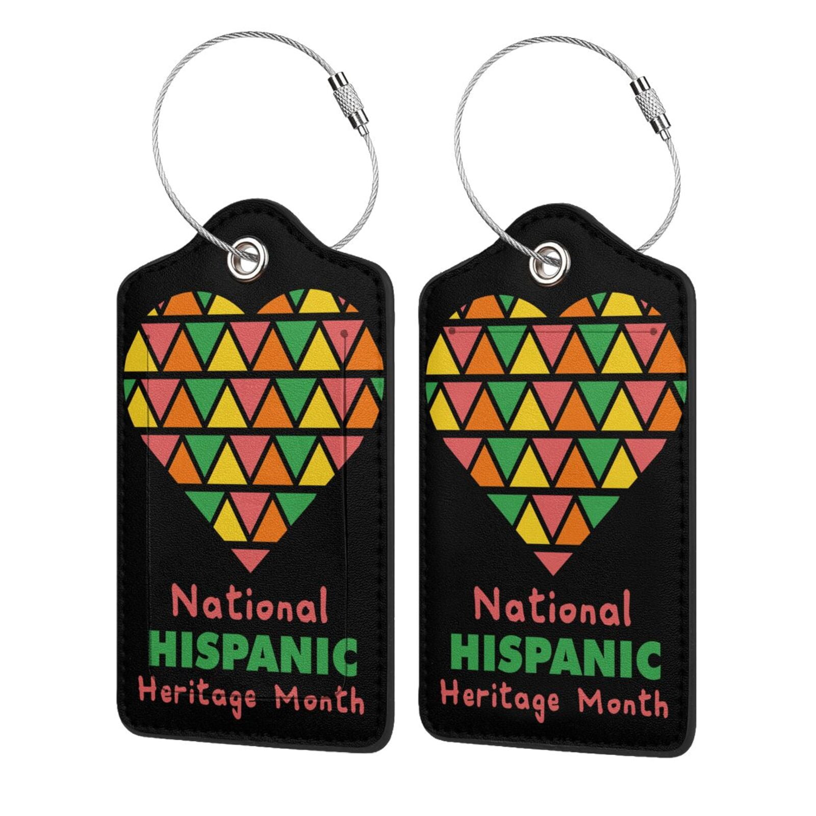 National Hispanic Heritage Month Luggage Tags for Suitcase PU Privacy ...