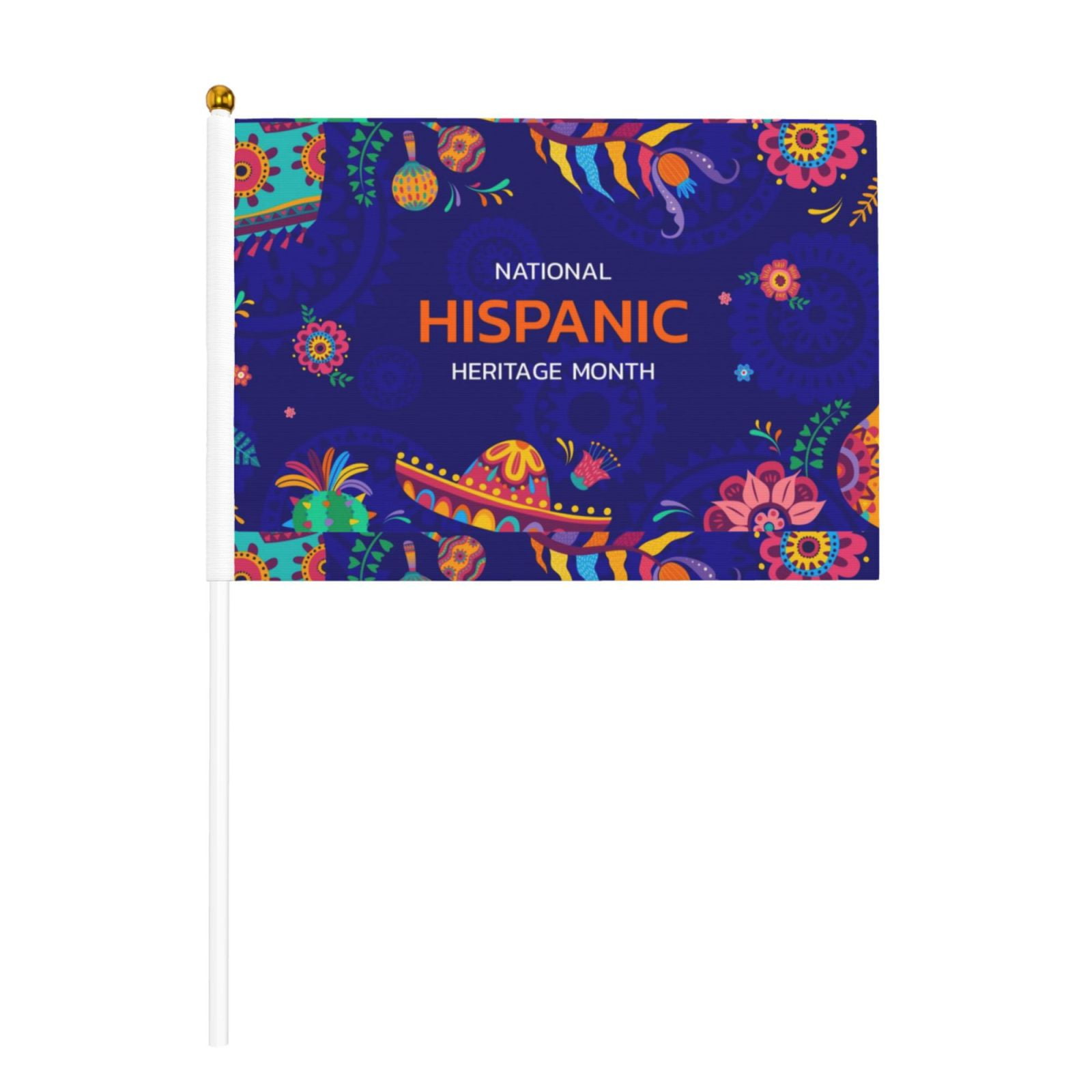 National Hispanic Heritage Month Mes De La Herencia Hispana Flag Small ...