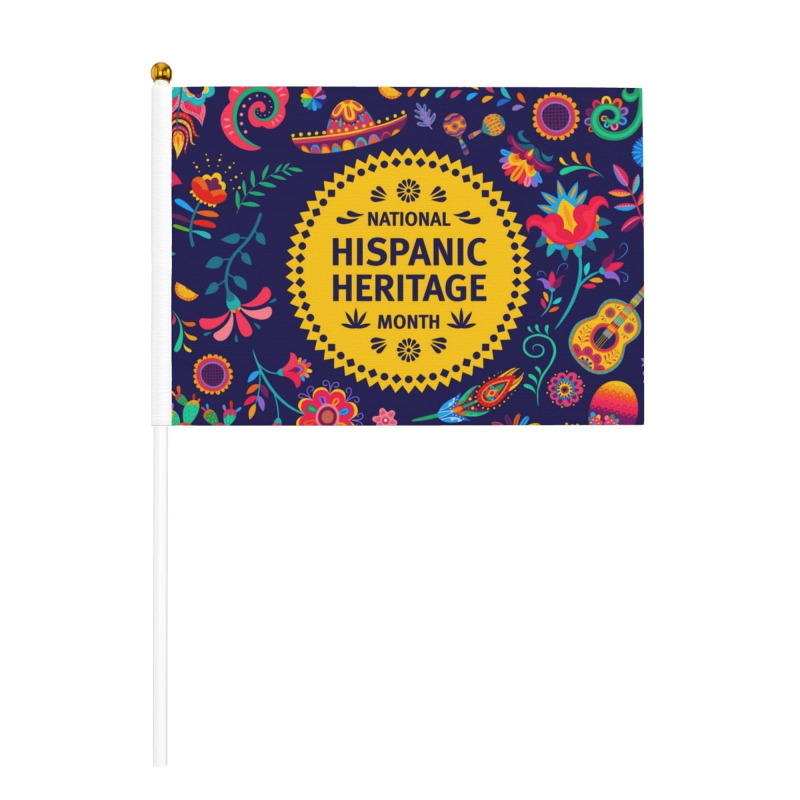 National Hispanic Heritage Month Mes De La Herencia Hispana Flag Small ...