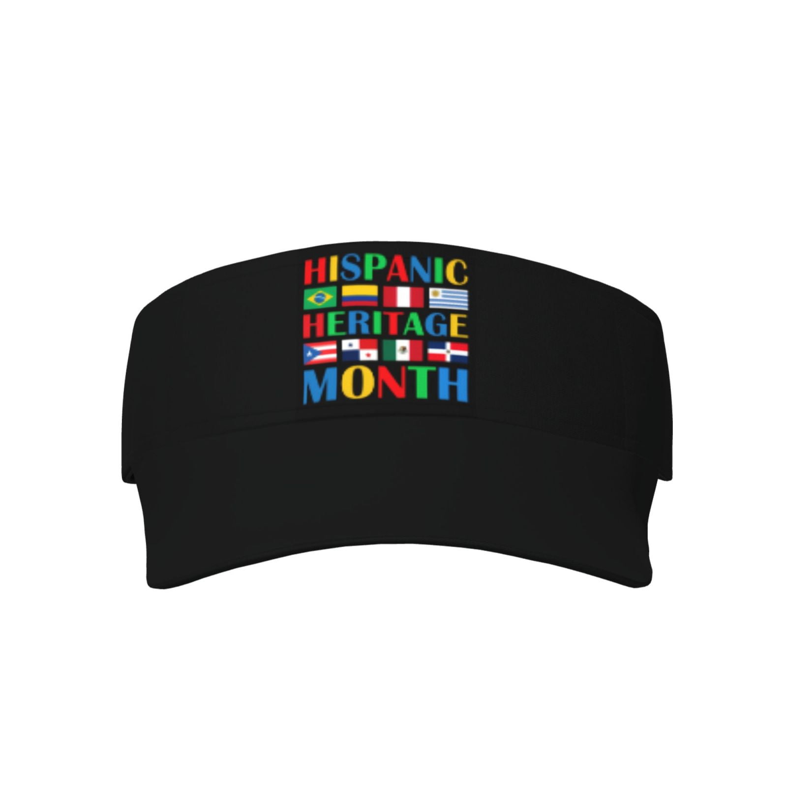 National Hispanic Heritage Month Sport Visor Hat Adjustable Sun Cap For ...