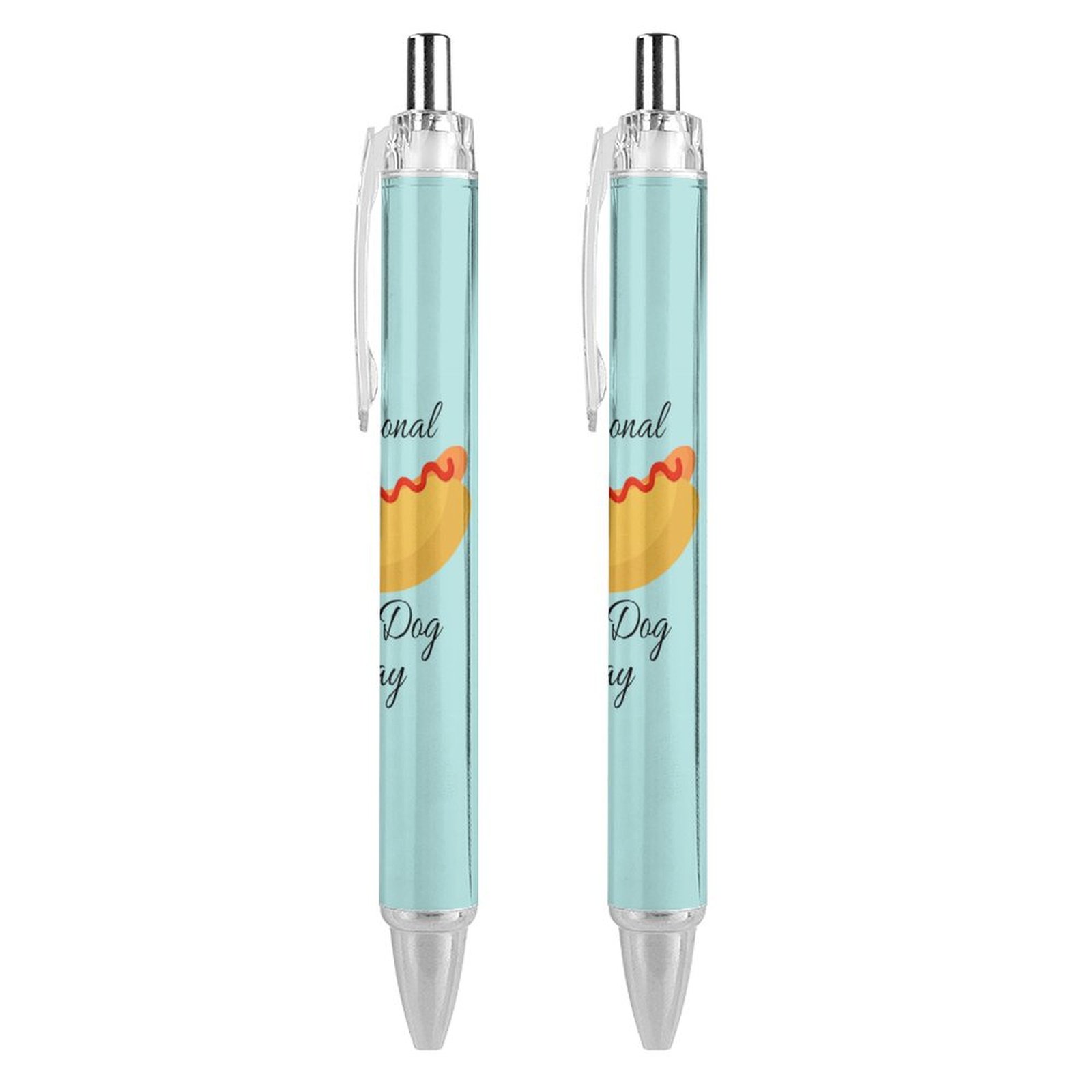 National Hot Dog Day Ballpoint Pen Retractable Pens Black Writing Pen ...