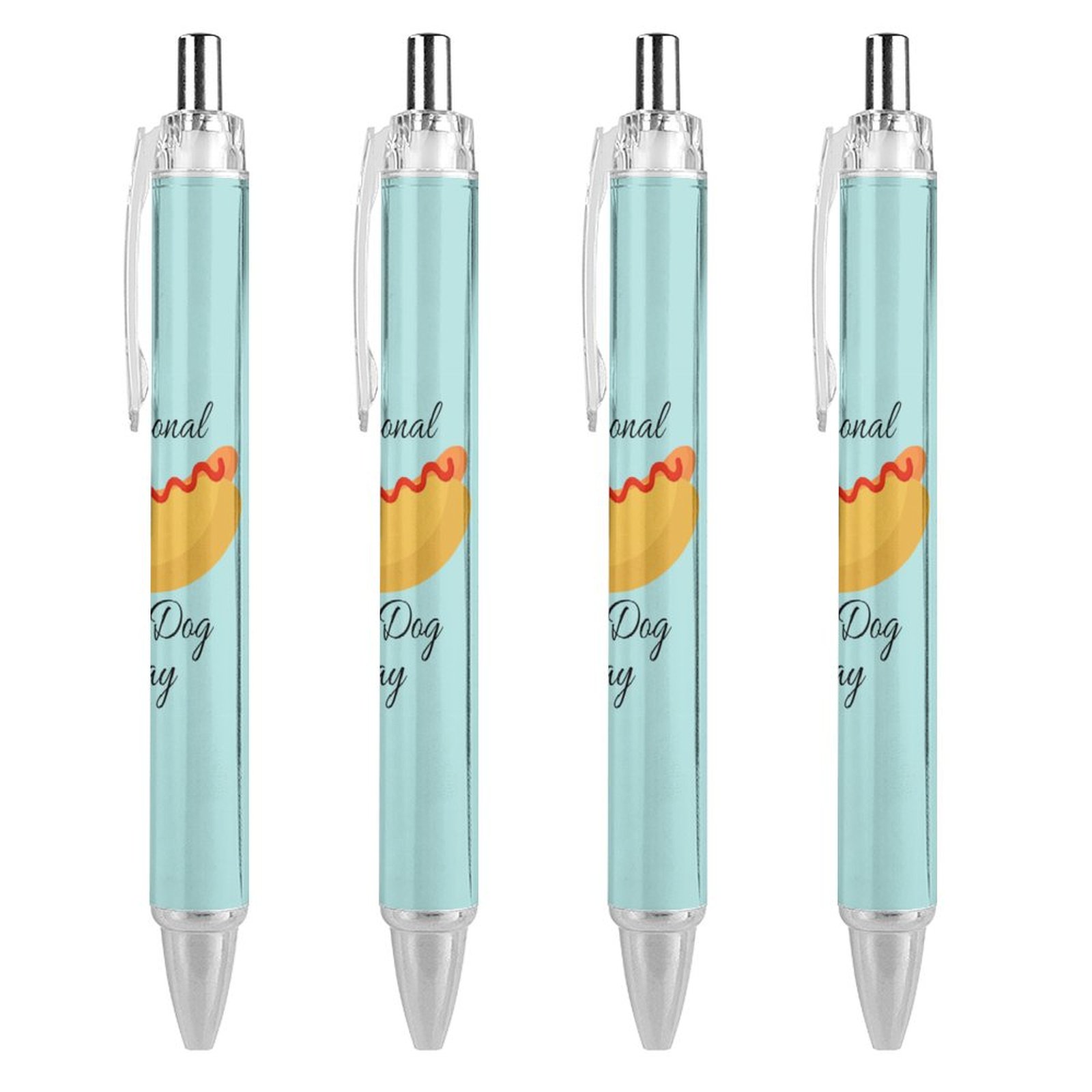 National Hot Dog Day Ballpoint Pen Retractable Pens Black Writing Pen ...