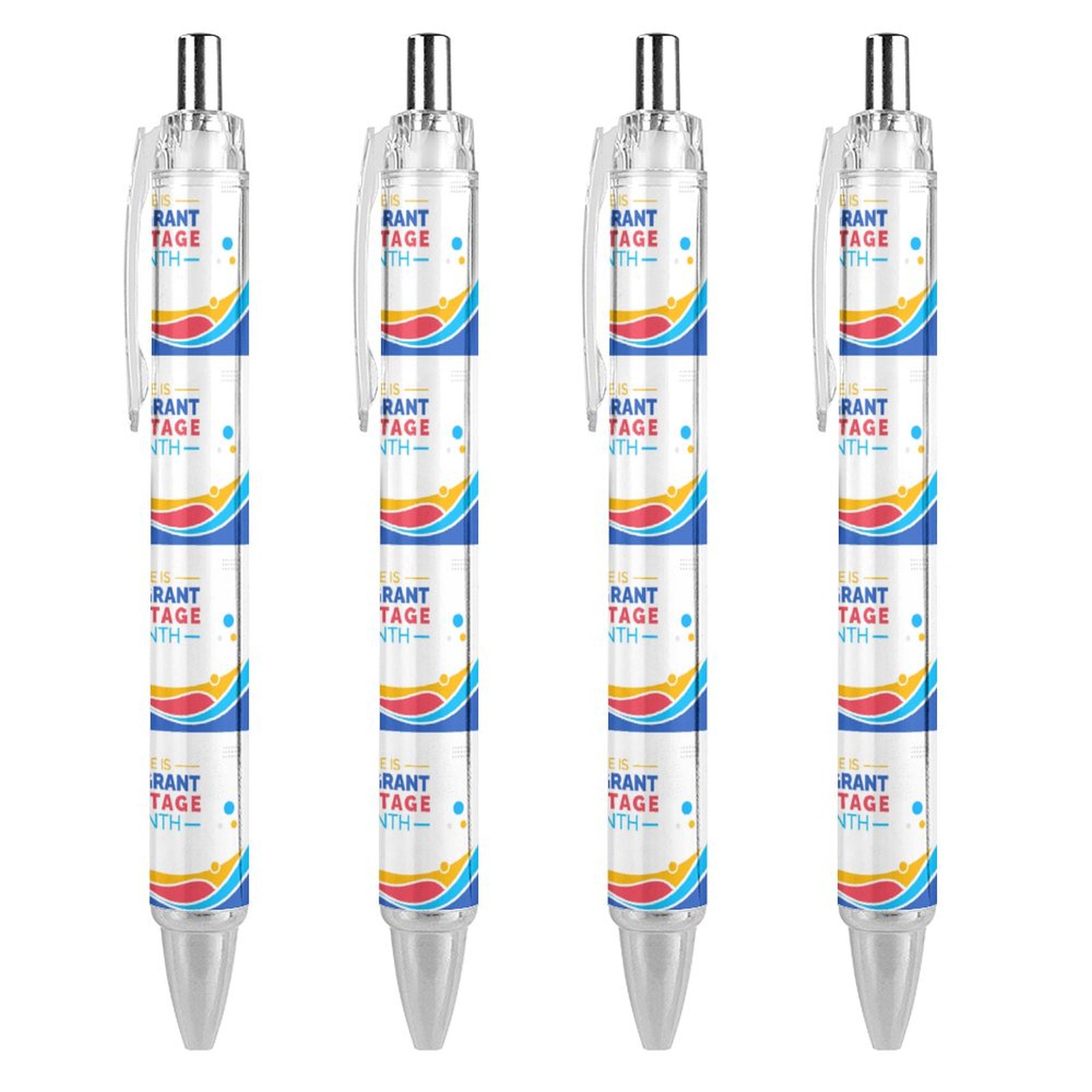 National Immigrant Heritage Month Ballpoint Pen Retractable Pens Black ...