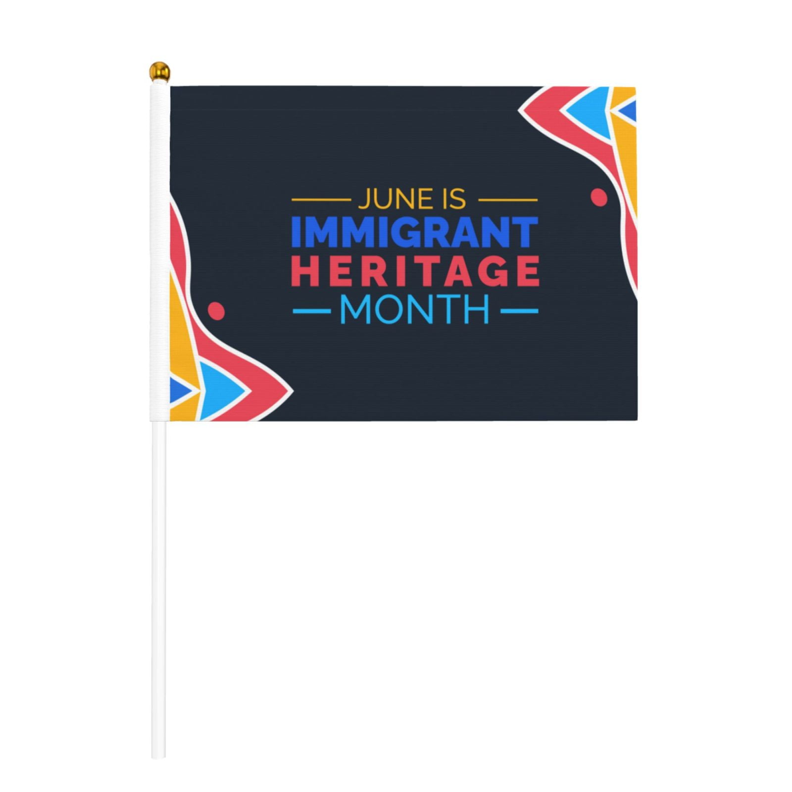 National Immigrant Heritage Month Flag Small Mini Hand Held Flags Small ...