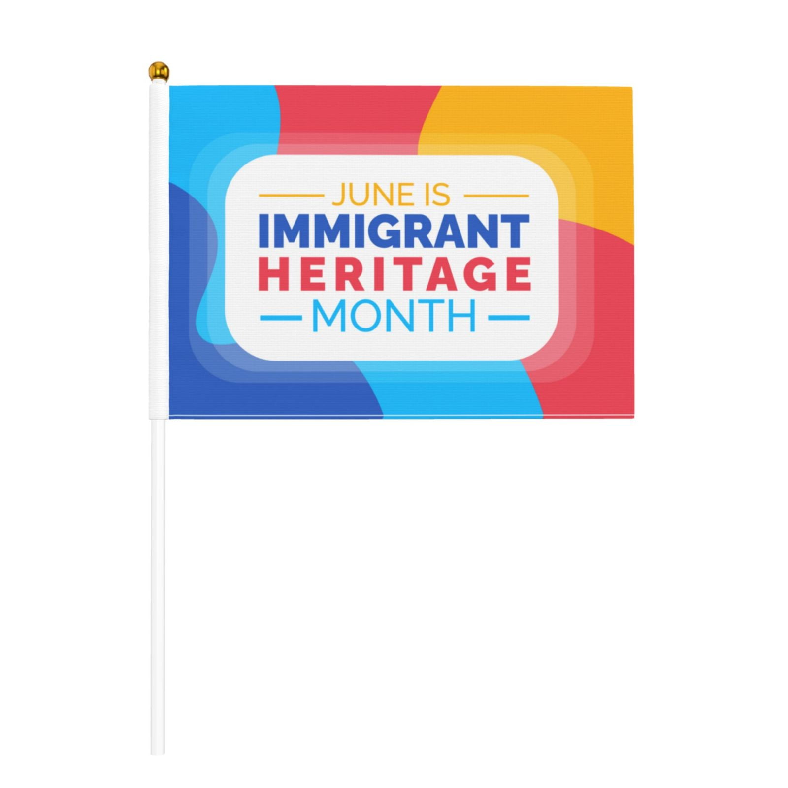 National Immigrant Heritage Month Flag Small Mini Hand Held Flags Small ...