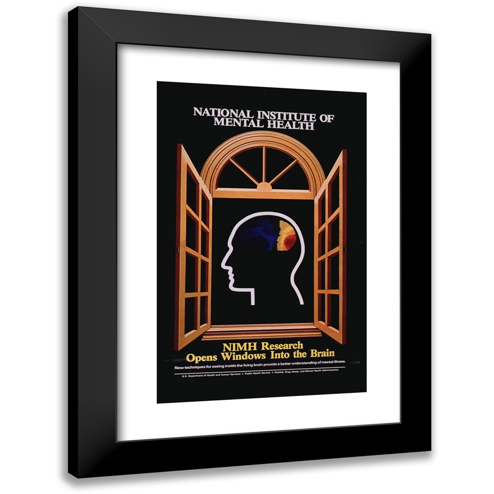 National Institutes of Health 11x14 Black Modern Framed Museum Art ...