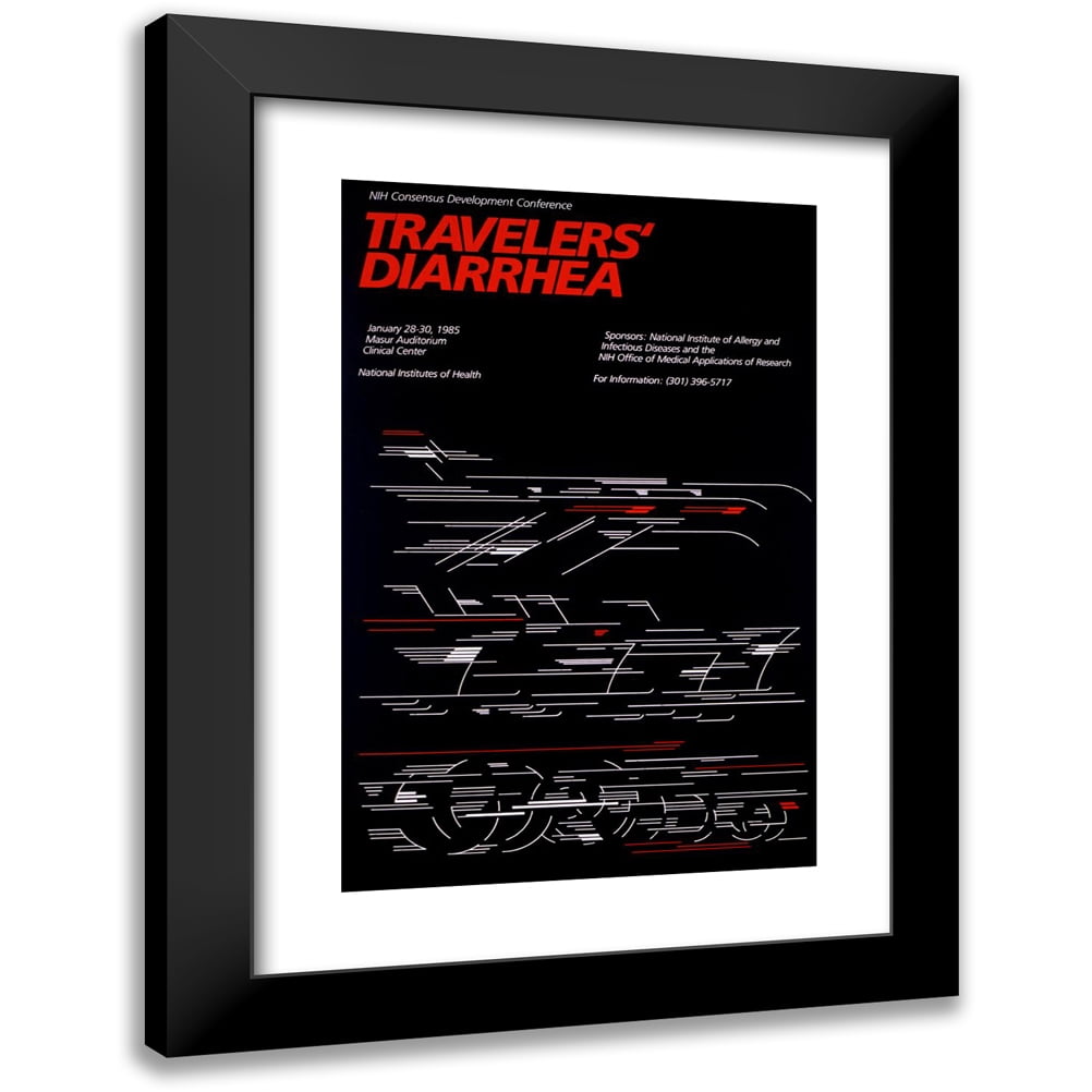 National Institutes of Health 11x14 Black Modern Framed Museum Art ...