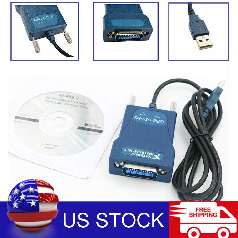National Instrumens NI GPIB-USB-HS Interface Adapter IEEE 488 778927-01 ...