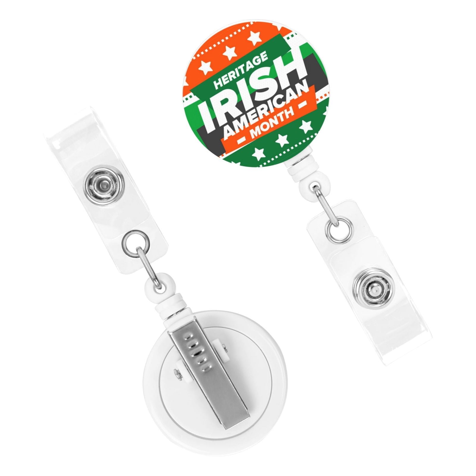 National Irish-American Heritage Month Badge Reel Retractable Badge ...