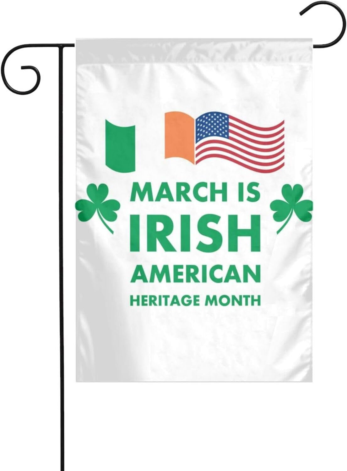National Irish-American Heritage Month Garden Flag Double Sided ...