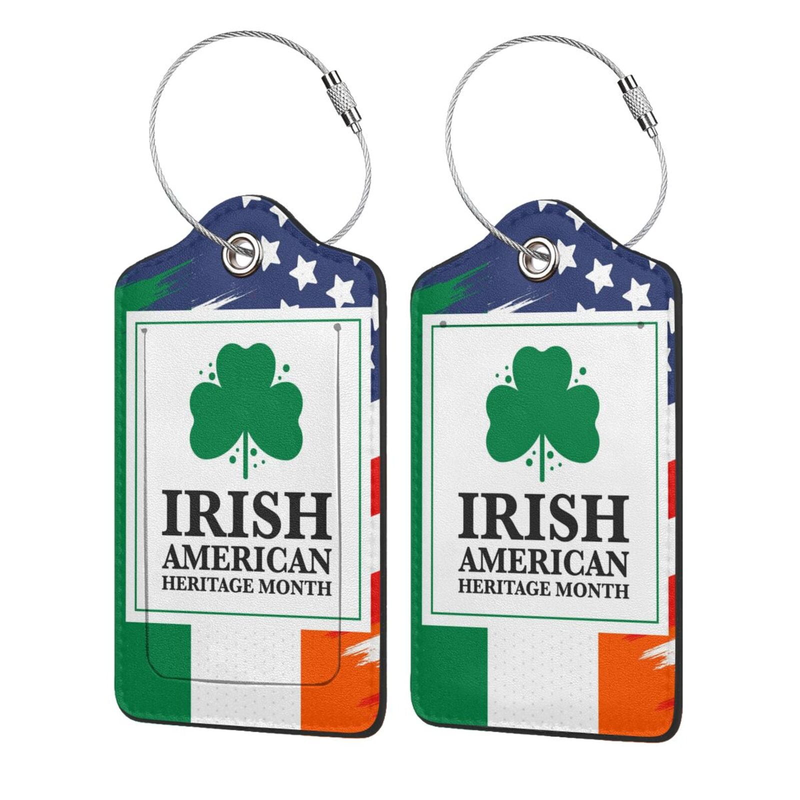 National Irish-American Heritage Month Luggage Tags for Suitcase PU ...