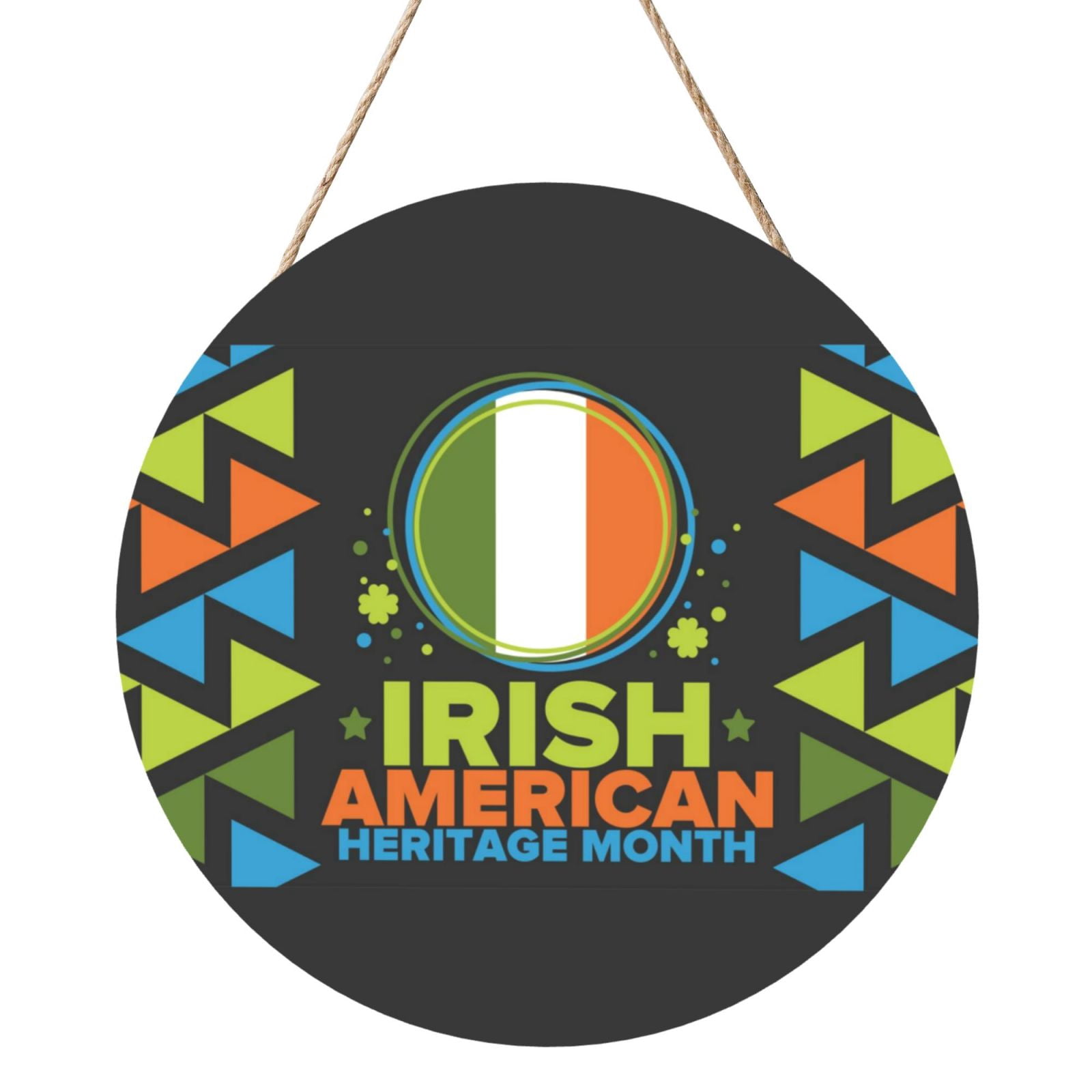 National Irish-American Heritage Month Wooden Hanging Sign Ornament ...