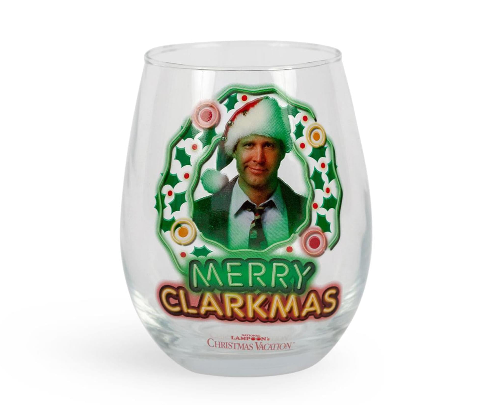 National Lampoon's Christmas Vacation Merry Clarkmas Stemless Glass ...