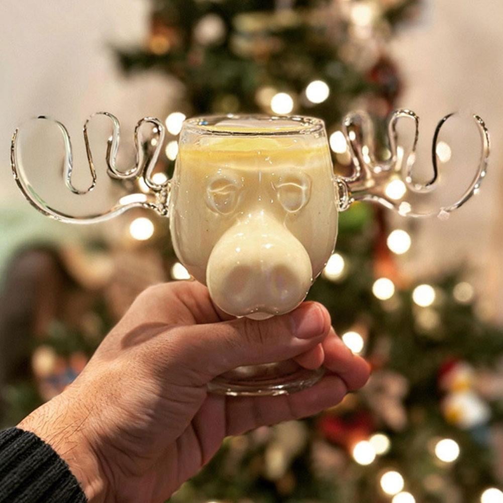 National Lampoon's Christmas Vacation Moose Mug 8 Ounce Glass Clear ...