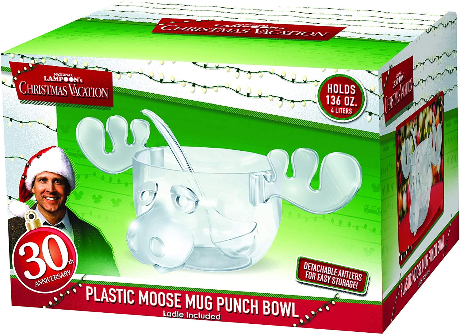 ICUP Christmas Vacation Marty Moose Punch Bowl, Plastic, Shaped Like ...