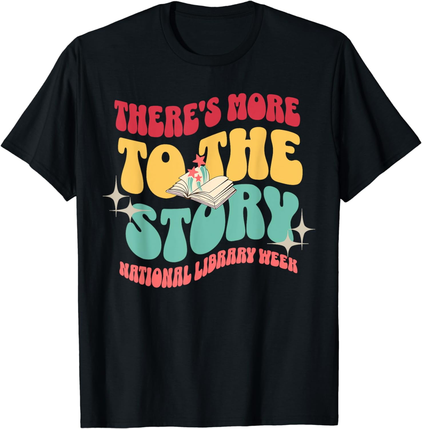 National Library Week 2023 Groovy Book Retro Librarian T-Shirt ...