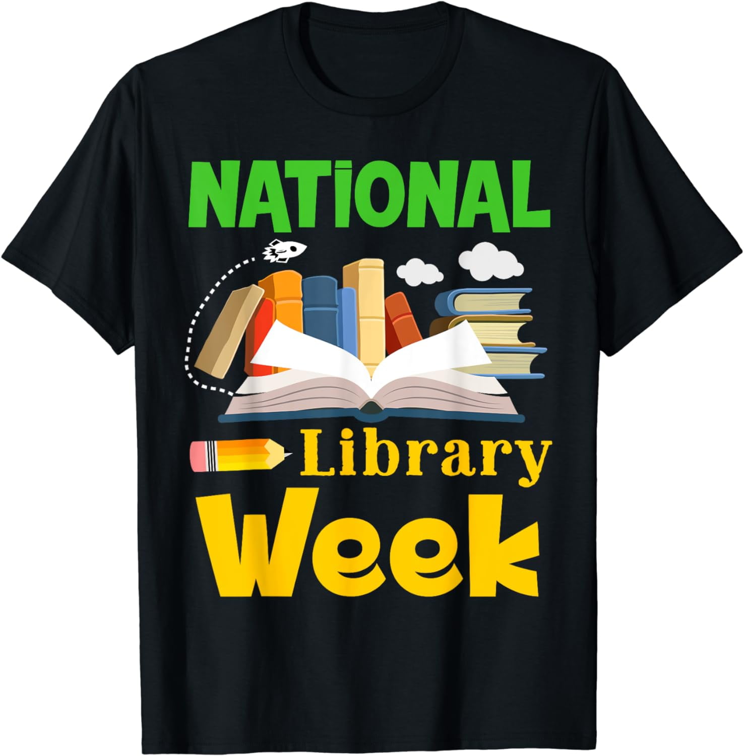 National Library Week 2023 Tee Book Lover Librarian T-Shirt - Walmart.com