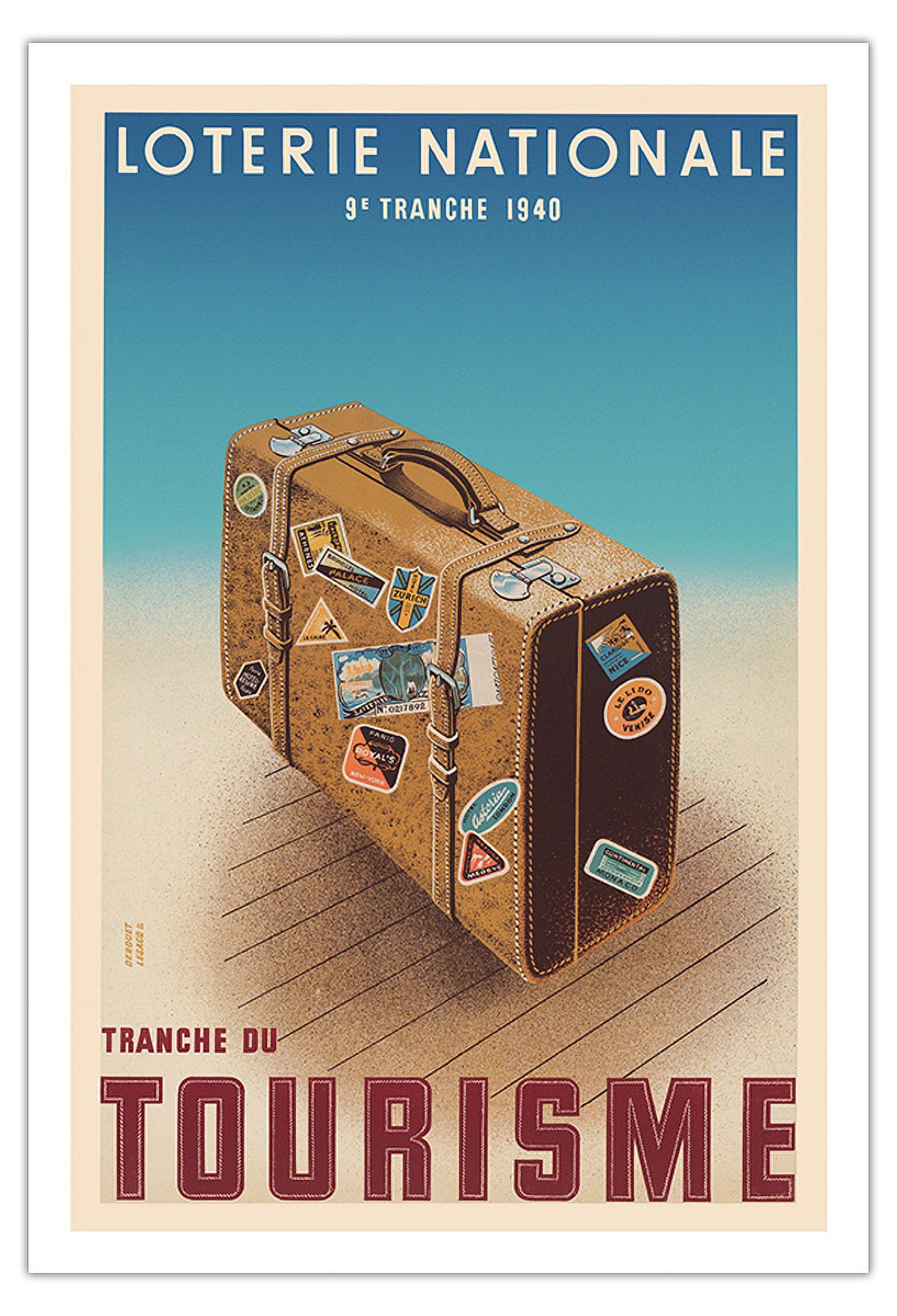 National Lottery - Slice of Tourism (Tranche Du Tourisme) - Vintage ...
