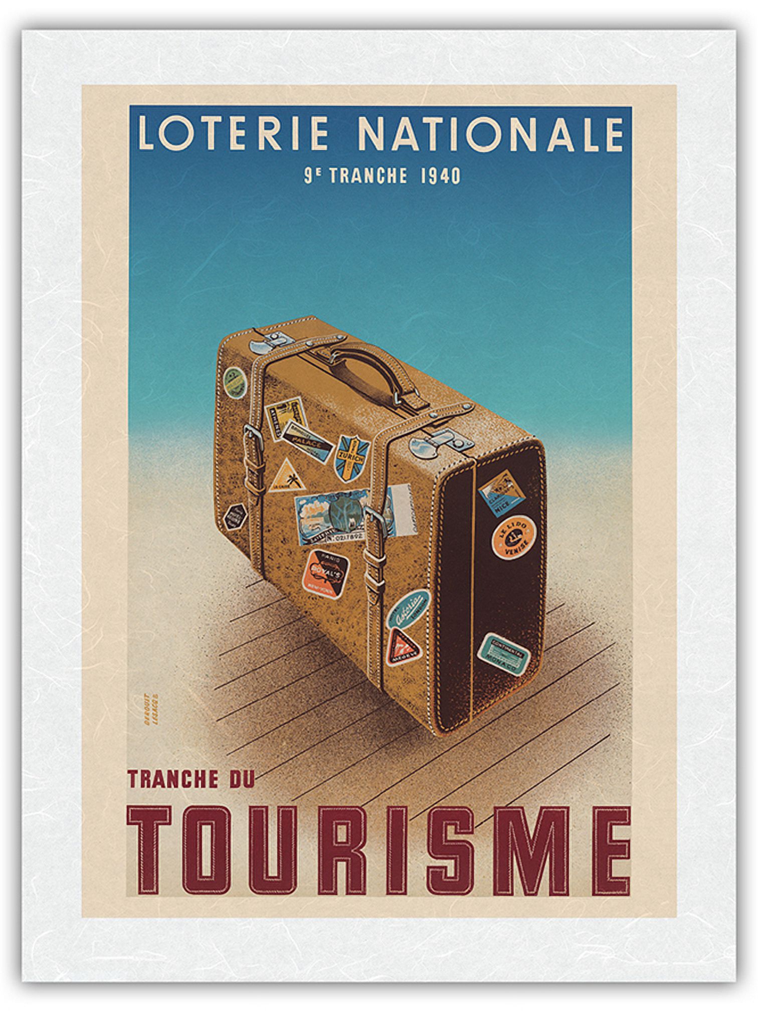 National Lottery - Slice of Tourism (Tranche Du Tourisme) - Vintage ...