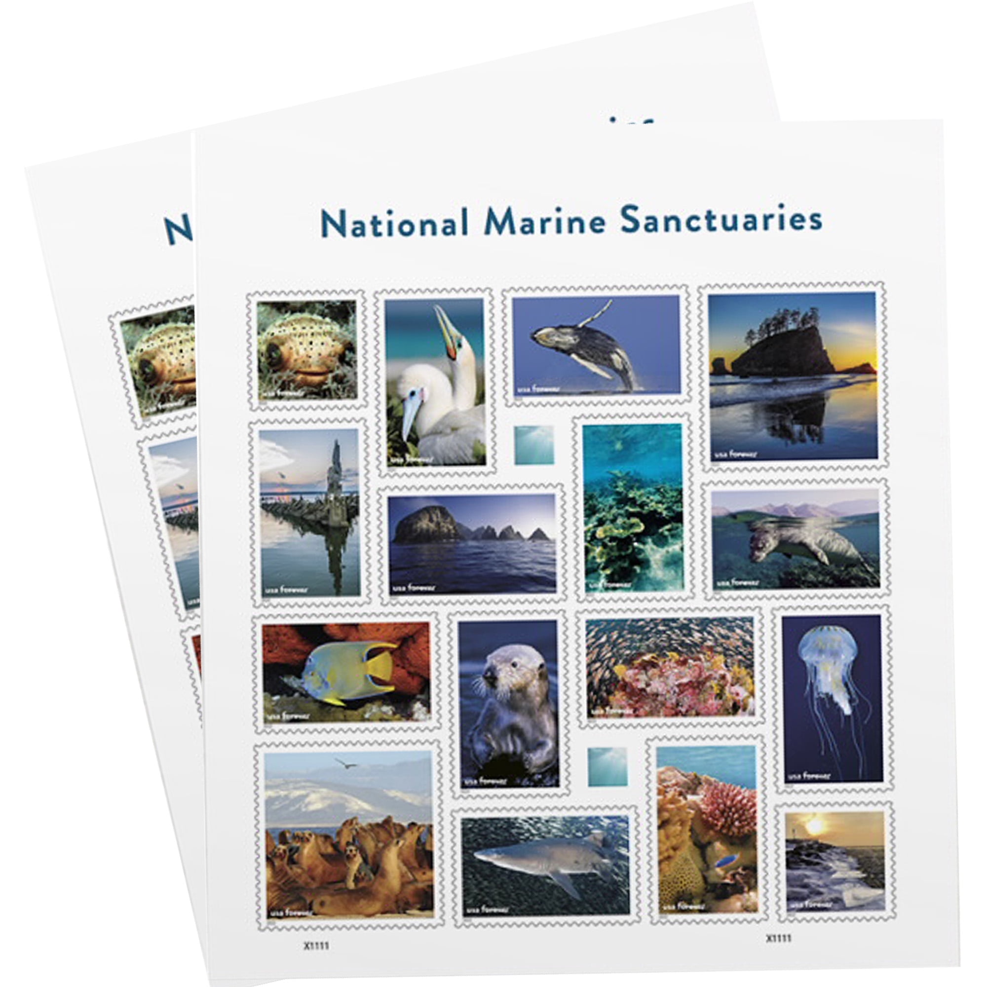 National Marine Sanctuaries USPS Forever Postage Stamp 2 Sheets of 16 ...