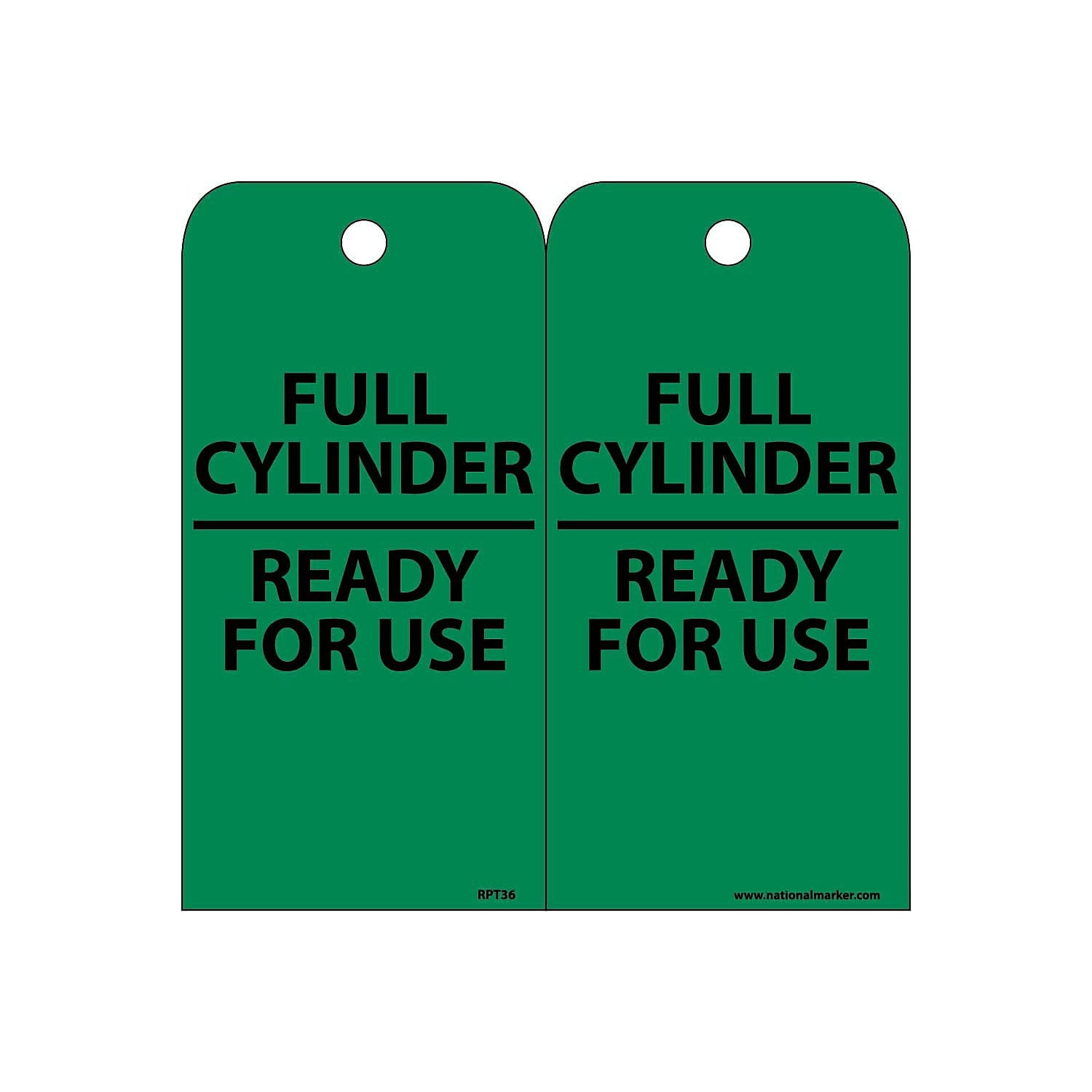 National Marker Accident Prevention Tags; Full Cylinder Ready For Use 6 ...