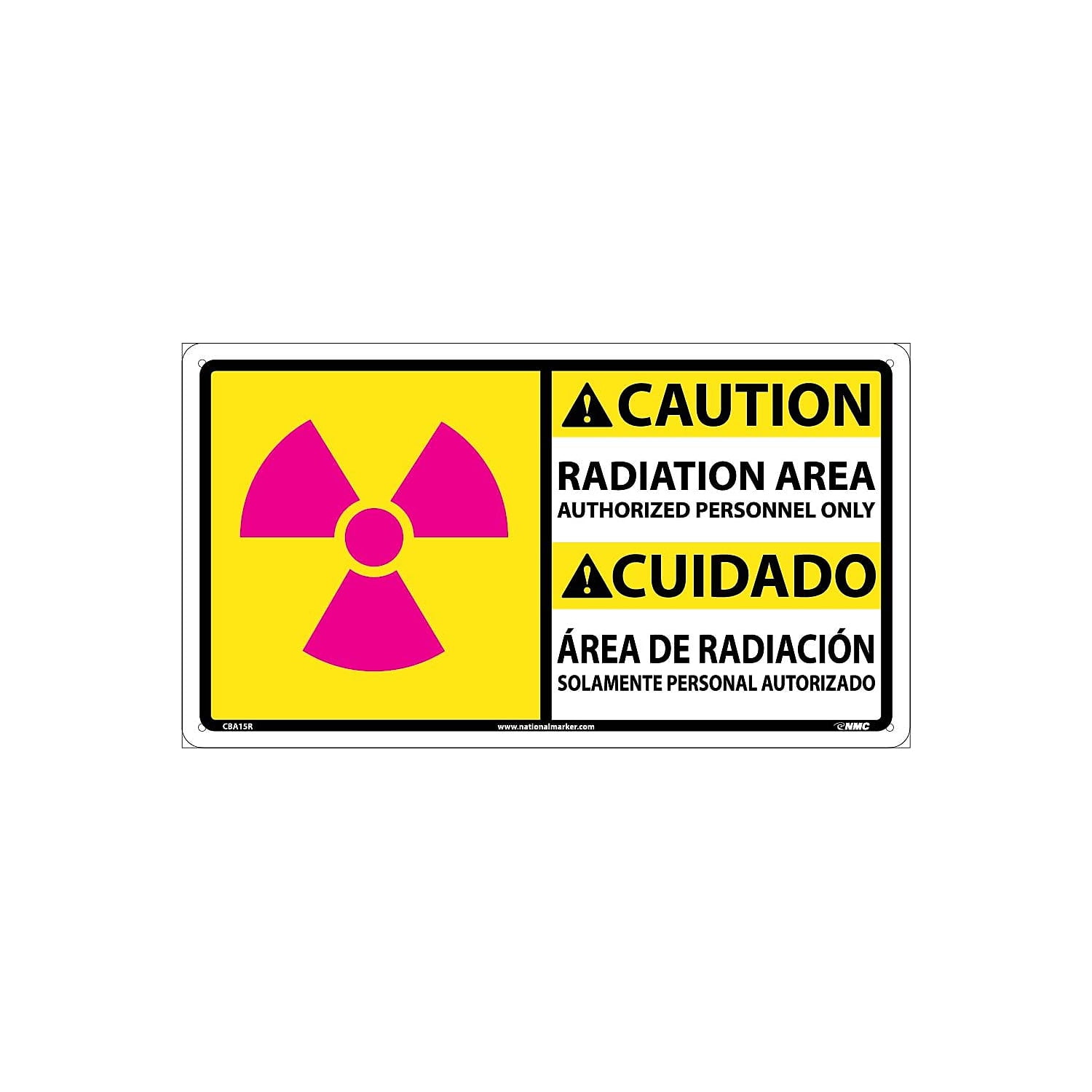 National Marker Caution Radiation Area Authorized Personnel Only ...