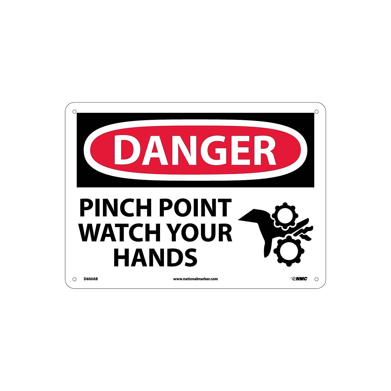 National Marker Danger Signs; Pinch Point Watch Your Hands Graphic ...