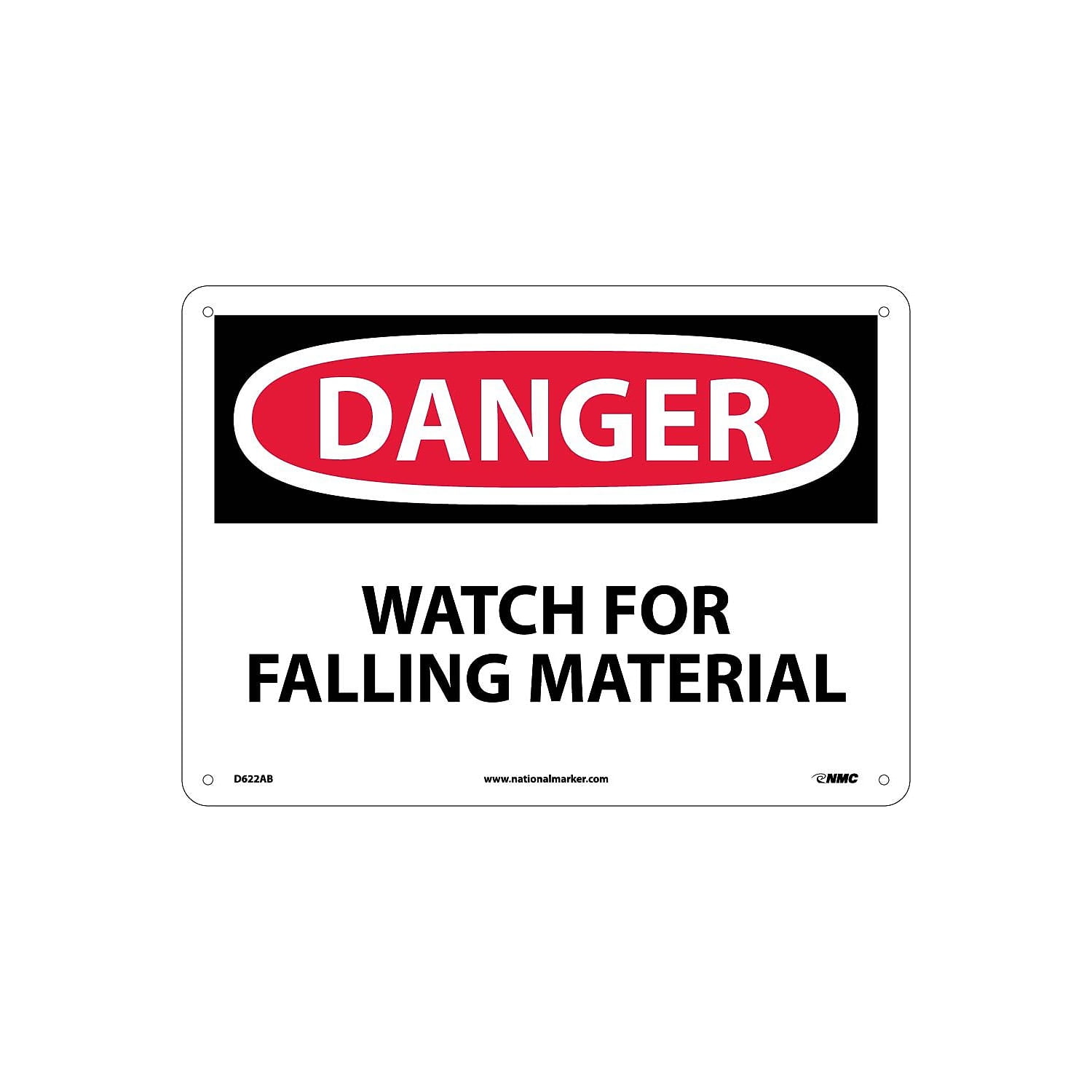 National Marker Danger Signs; Watch For Falling Material 10X14 .040 ...