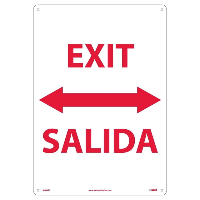 National Marker Directional Signs; Exit Double Arrow Bilingual 20X14 ...