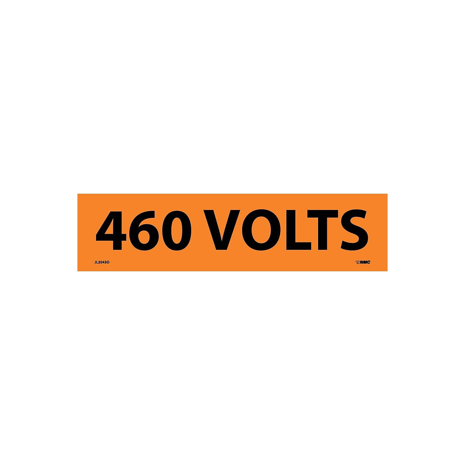 National Marker Electrical Markers; 460 Volts 2.25X9 Adhesive Vinyl 25 ...