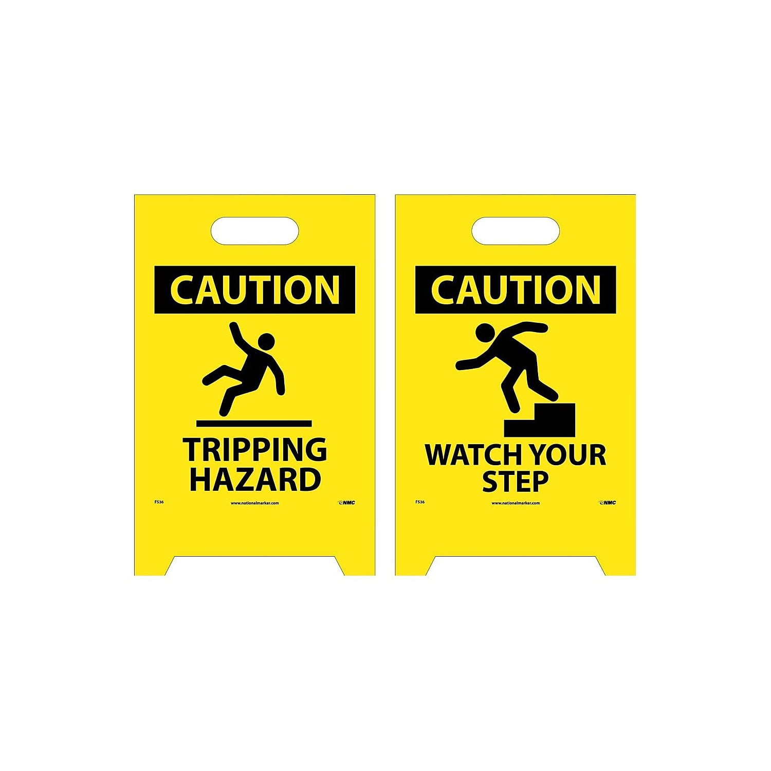 National Marker Floor Sign Dbl Side Caution Tripping Hazard Caution ...