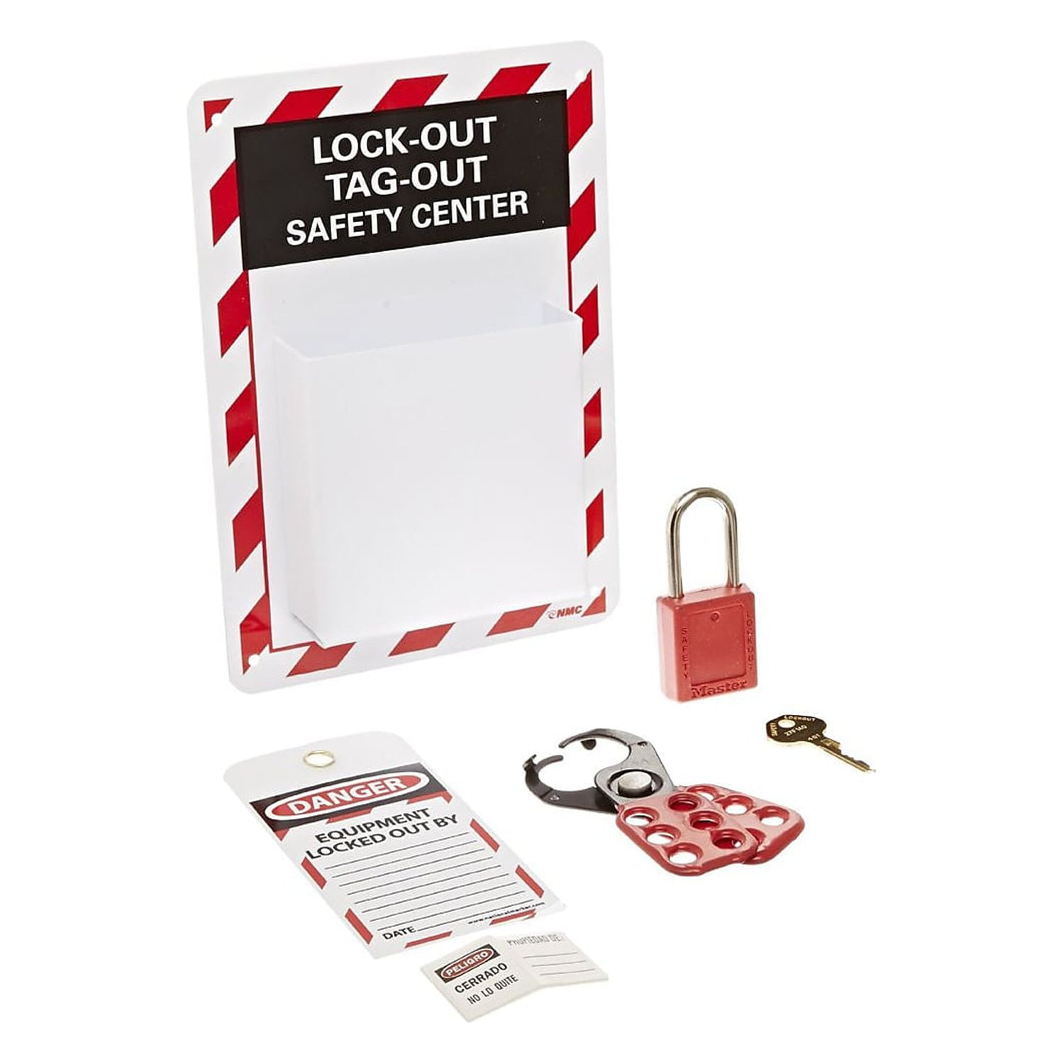 National Marker Lockout Center Micro Equipped Information Sign MCLO1 ...