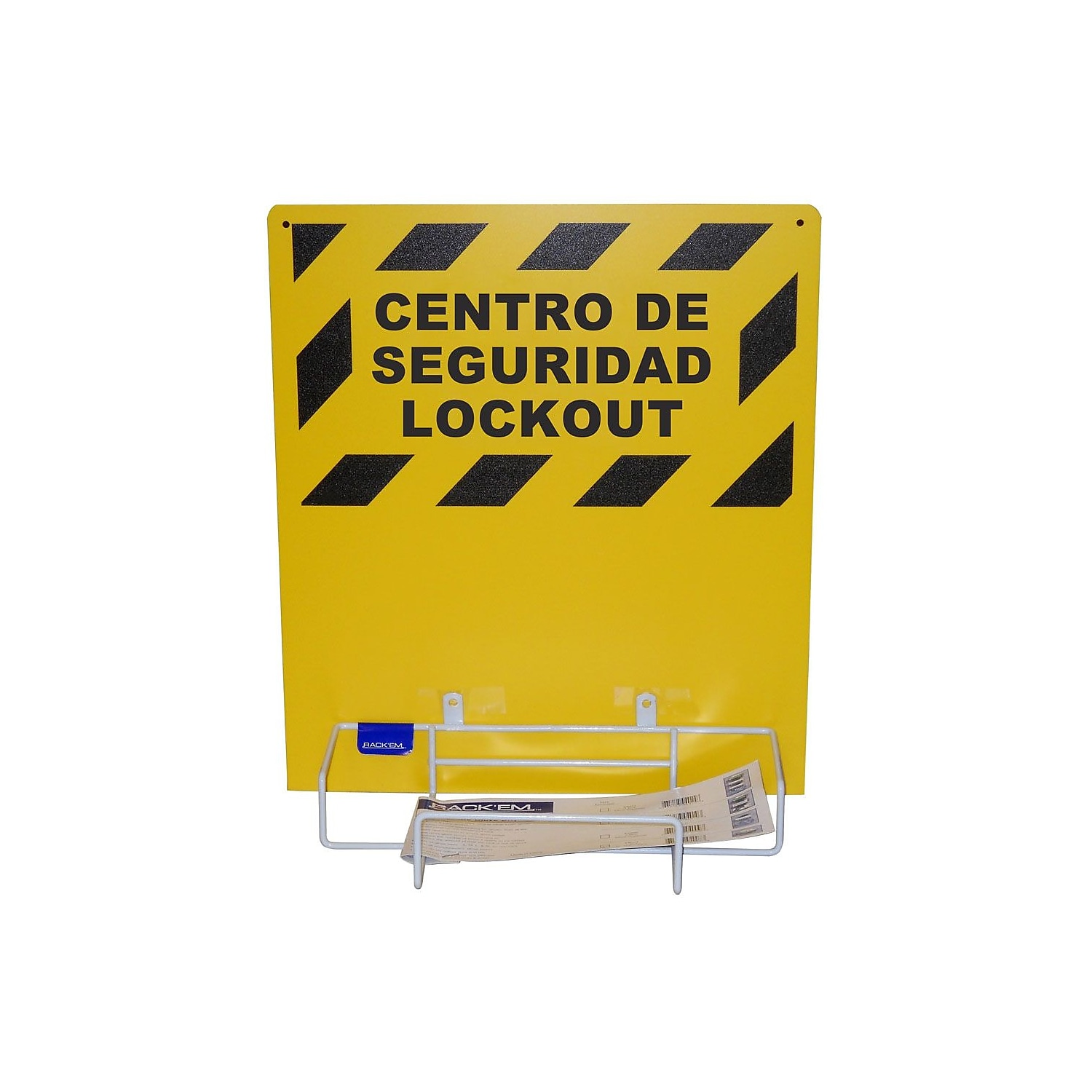 National Marker Loto Electrical Lockout Bilingual Backboard And Rack ...