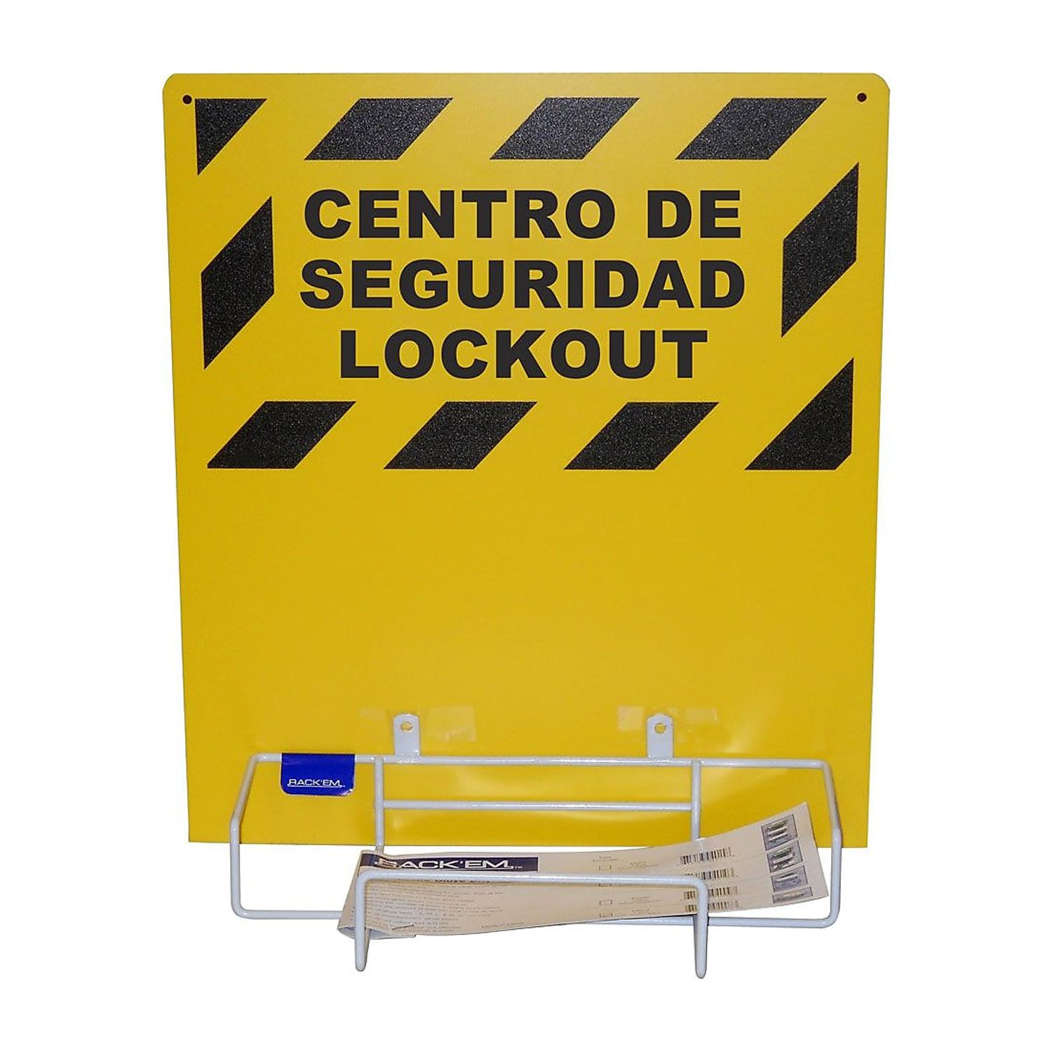 National Marker Loto Electrical Lockout Bilingual Backboard And Rack ...