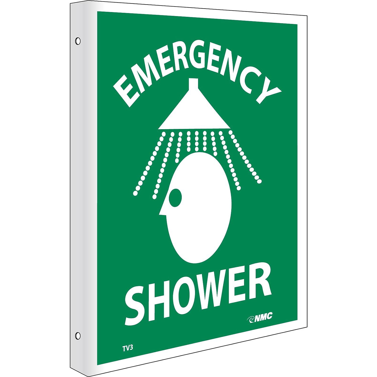National Marker Notice Signs; Emergency Shower Flanged 10X8 Rigid ...