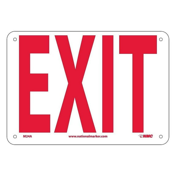 National Marker Notice Signs; Exit 7X10 .040 Aluminum M24A - Walmart.com