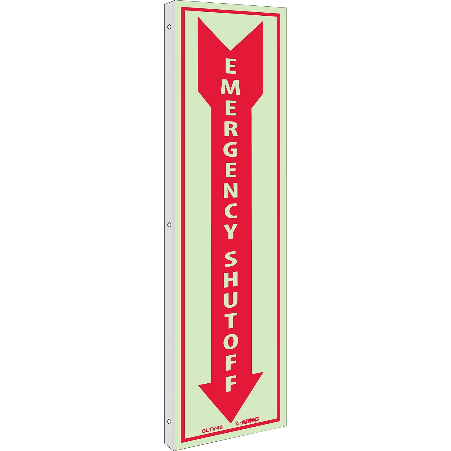 National Marker Notice Signs; Fire Emergency Shut Off 18X4 Plastic ...