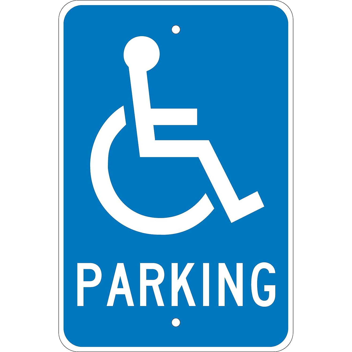 National Marker Parking Signs; Parking (W /Handicapped Symbol) 18X12 ...